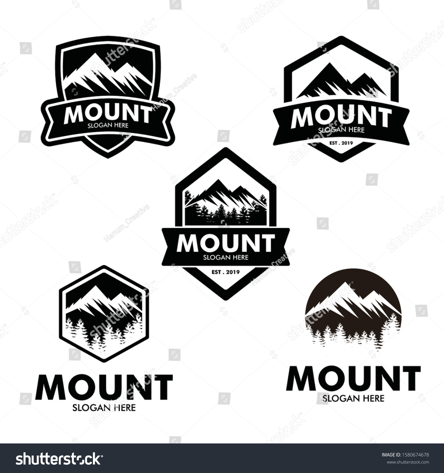 Mount Logo Design Vector Inspiration Stock Vector (Royalty Free ...