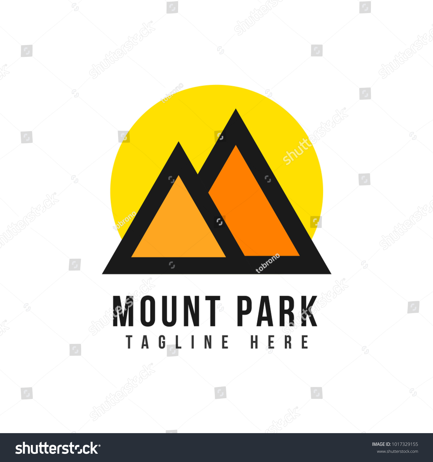 Mount Park Logo Vector Template Design Stock Vector (Royalty Free ...