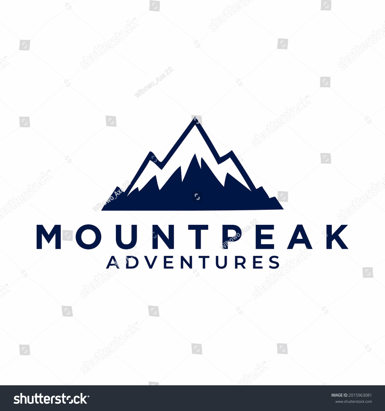 Mount Peak Mountain Logo Vector Icon Stock Vector (Royalty Free ...