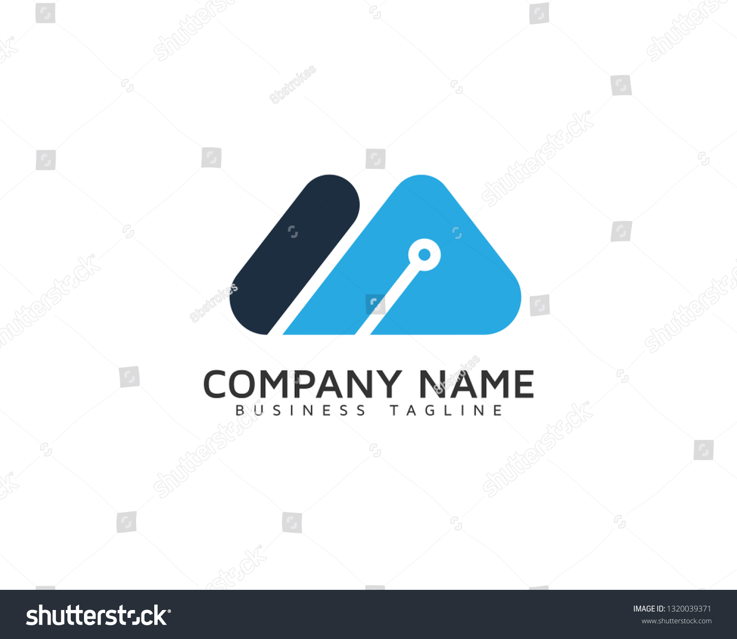 Mount Tech Logo Template Design Stock Vector (Royalty Free) 1320039371 ...