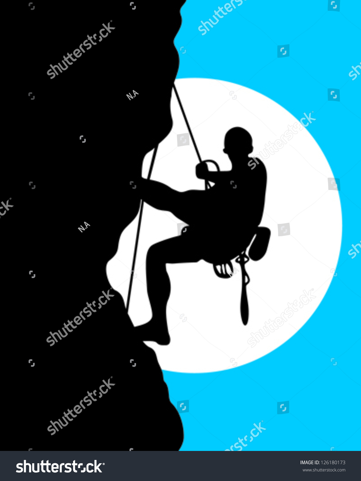 Mountain Climber Stock Vector (Royalty Free) 126180173