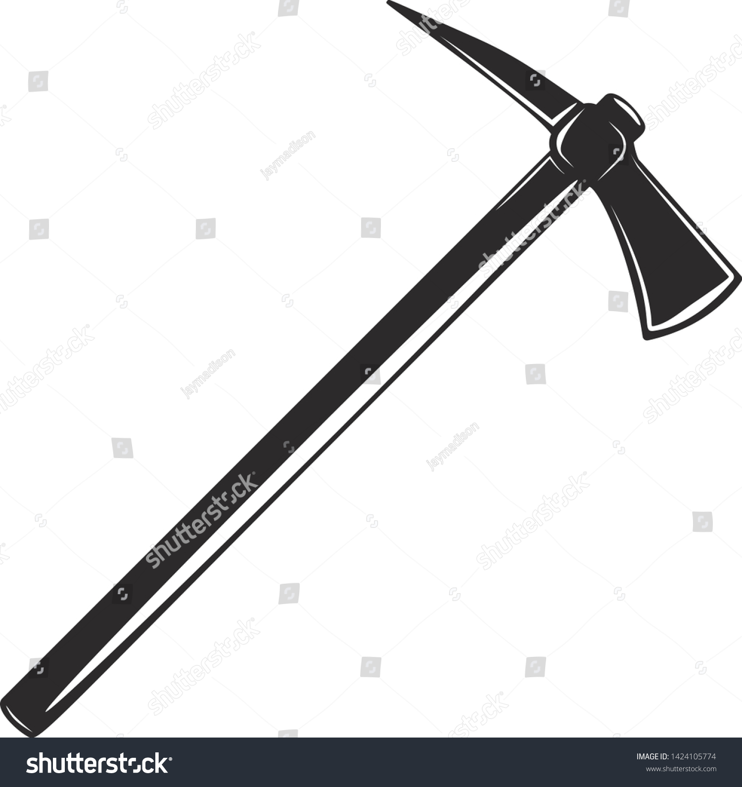 Mountain Climbing Axe Vector Stock Vector (Royalty Free) 1424105774
