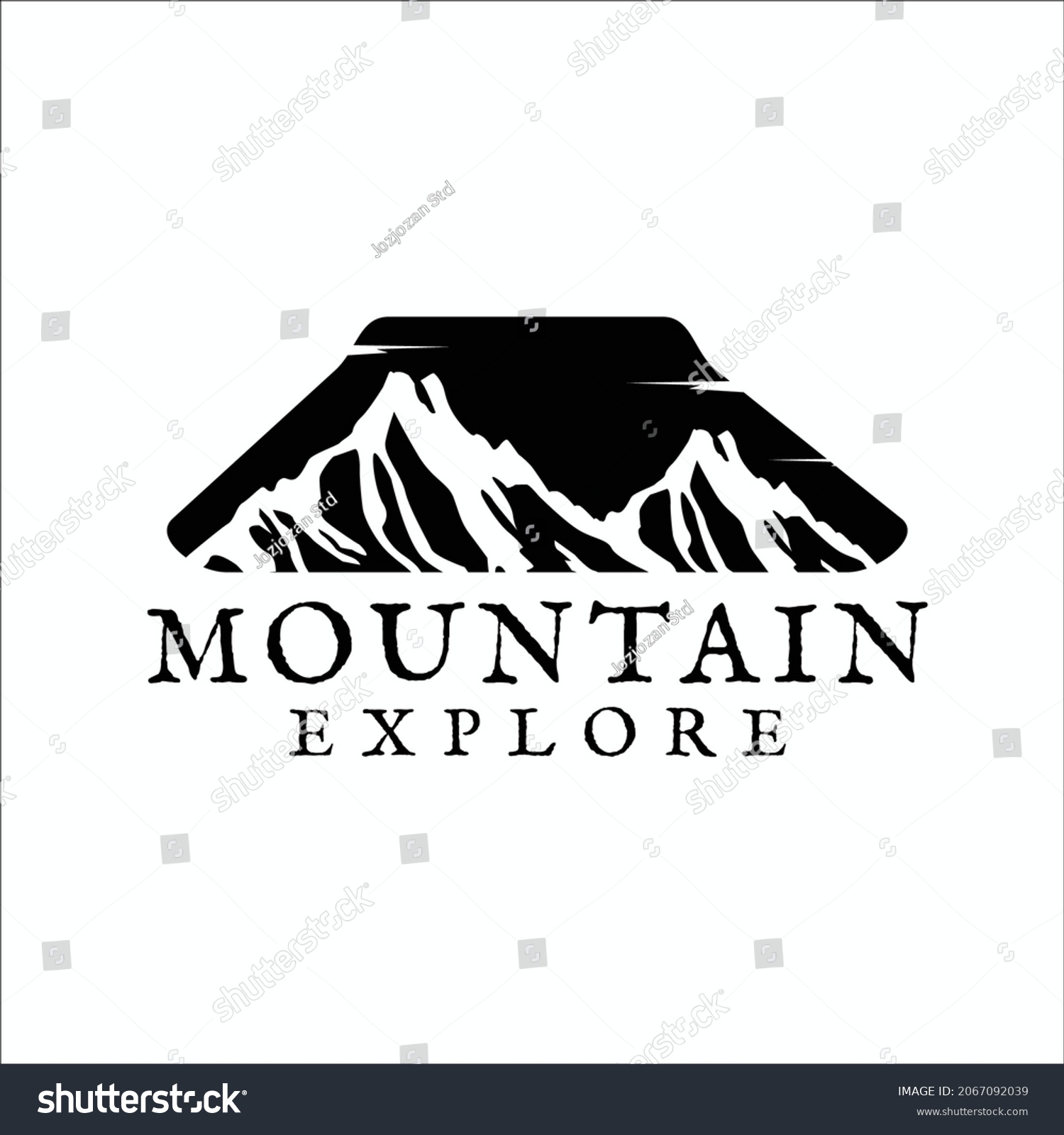 Mountain Explore Adventure Logo Vector Image Stock Vector (Royalty Free ...