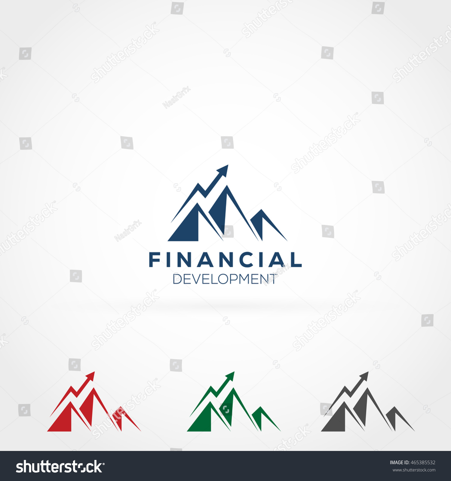 Mountain Growth Logo Stock Vector (Royalty Free) 465385532 | Shutterstock