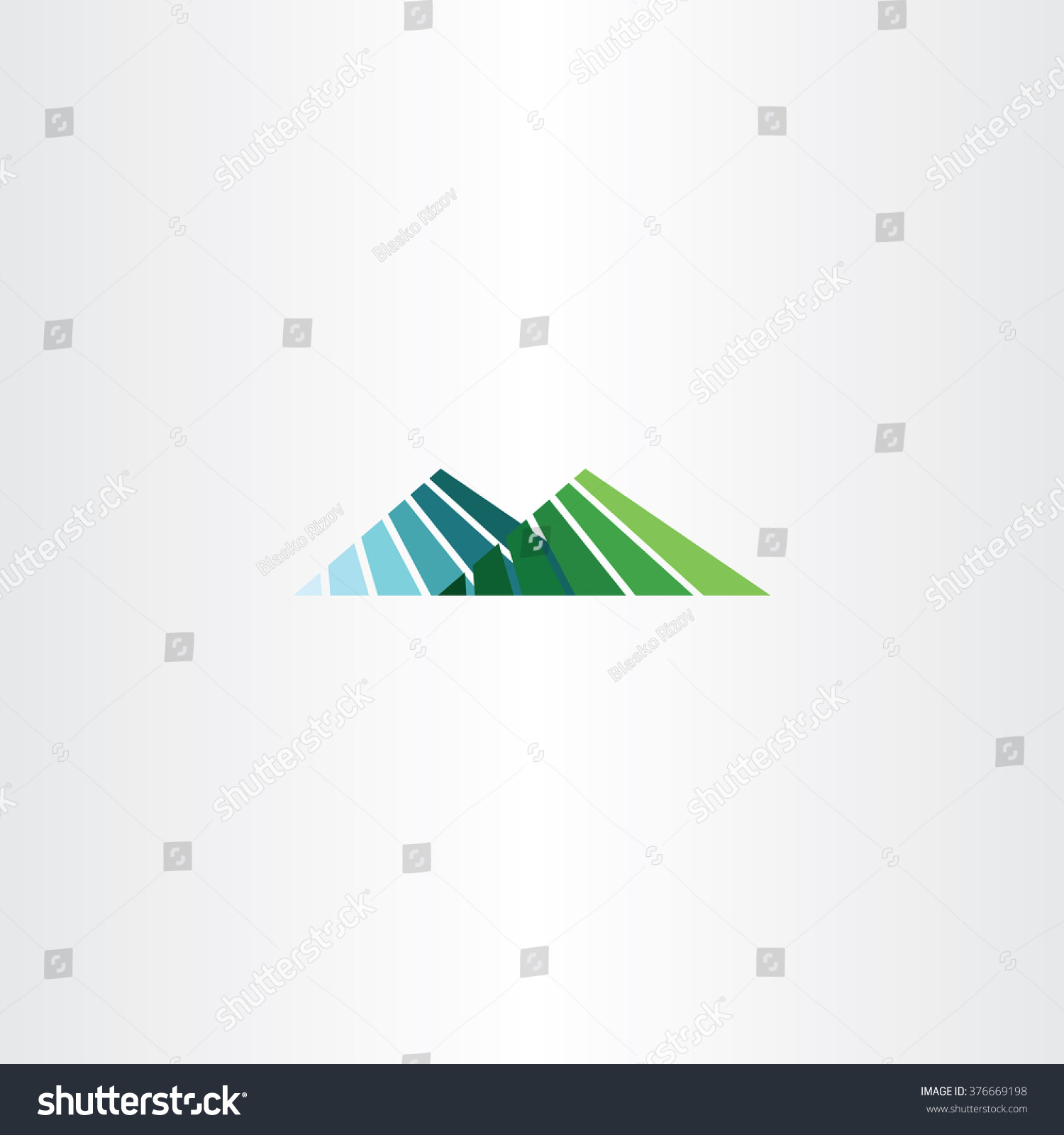 Mountain Hill Vector Logo Icon Stock Vector (Royalty Free) 376669198