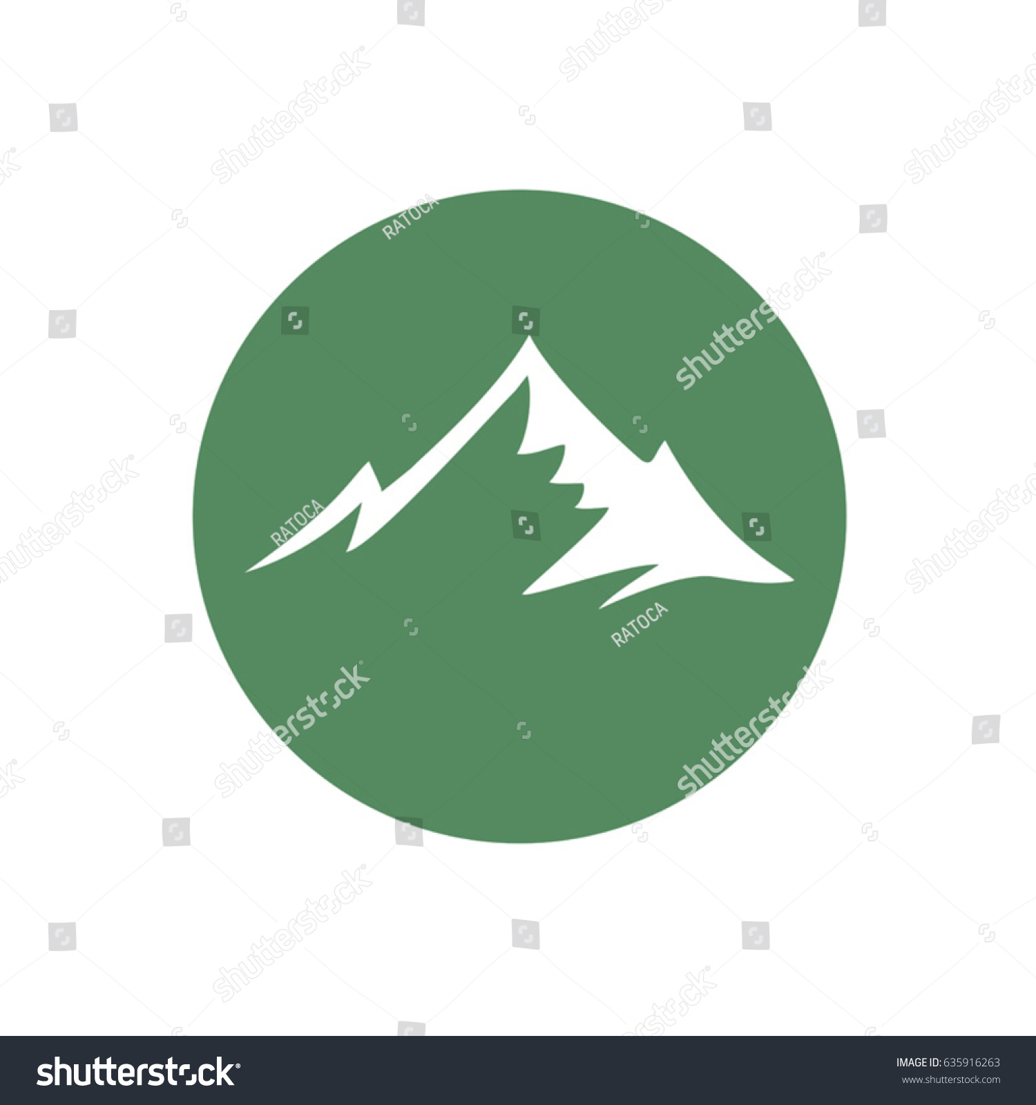 Mountain Symbol Design Stock Vector (Royalty Free) 635916263 | Shutterstock