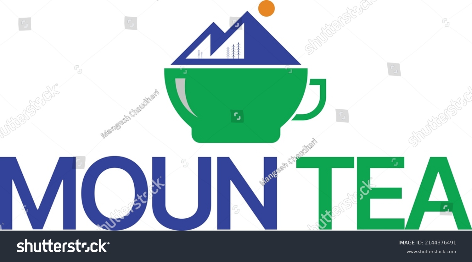 Mountain Tea Logo Coffee Mountain Logo Stock Vector (Royalty Free ...