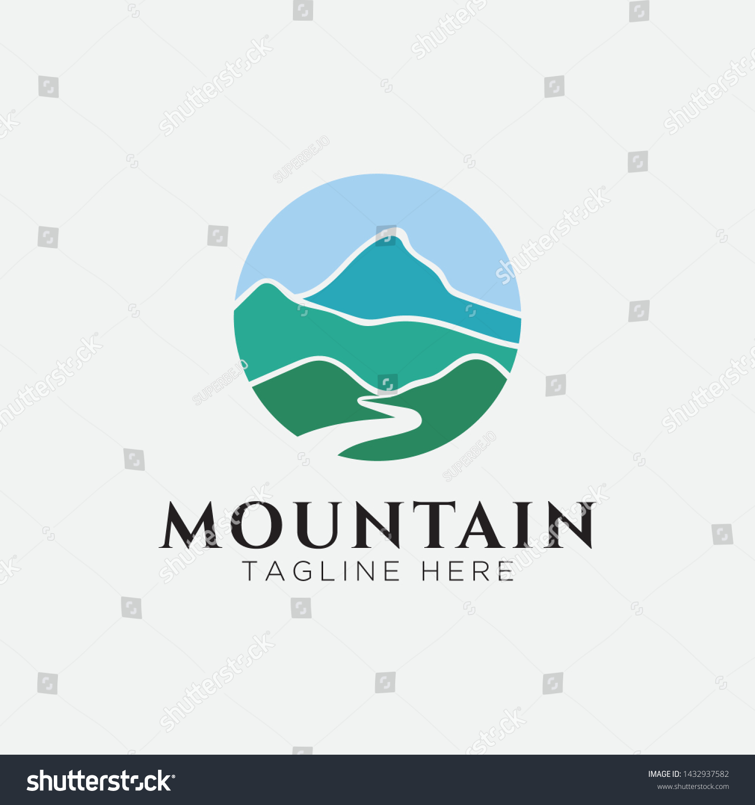 1,699 Mountain and stream logo Images, Stock Photos & Vectors ...