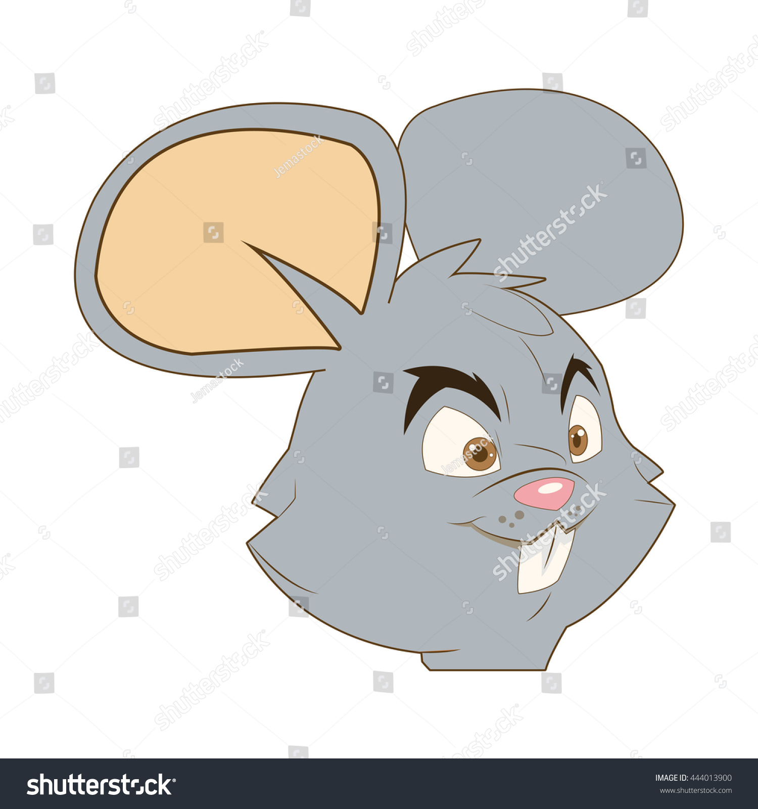 Mouse Cartoon Icon Stock Vector (Royalty Free) 444013900