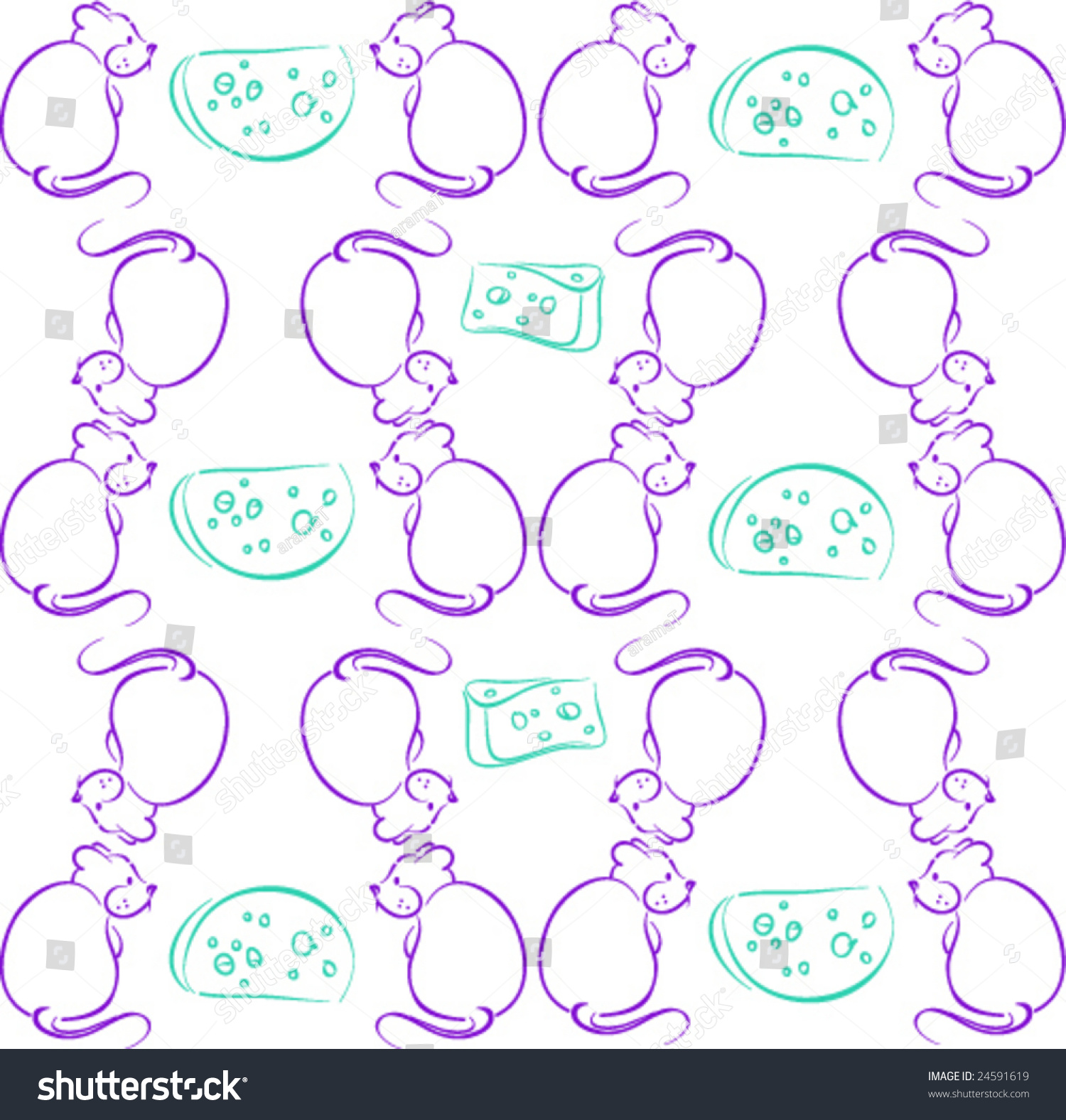 Mouse Cheese Stock Vector (Royalty Free) 24591619 | Shutterstock