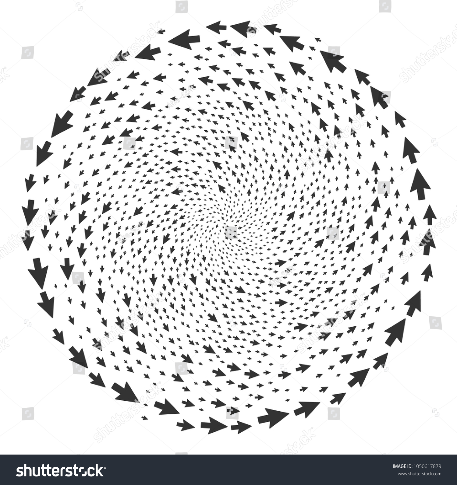 Mouse Cursor Curl Source Object Cycle Stock Vector (Royalty Free ...