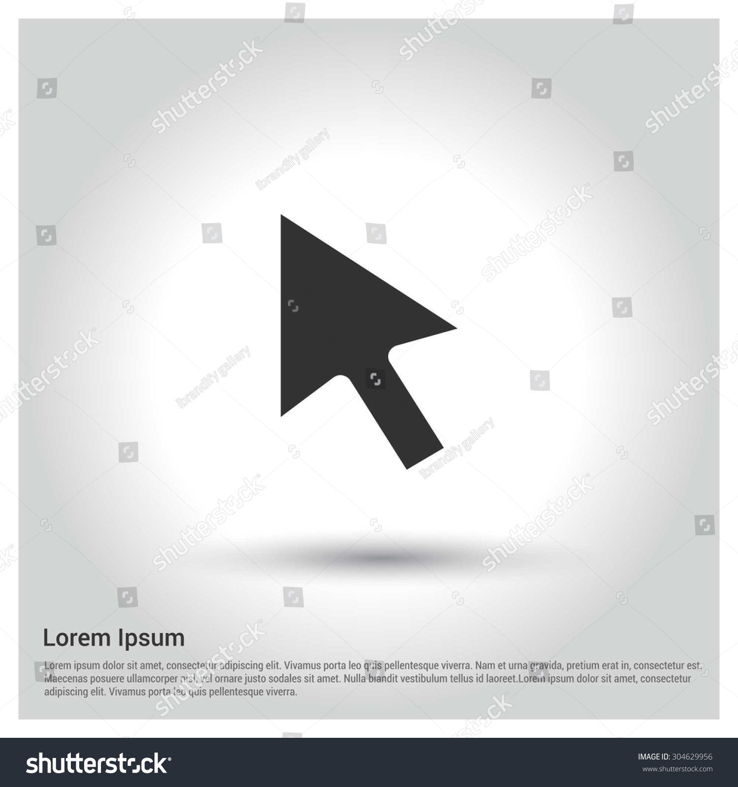Mouse Cursor Icon Circle Concept Web Stock Vector (Royalty Free ...