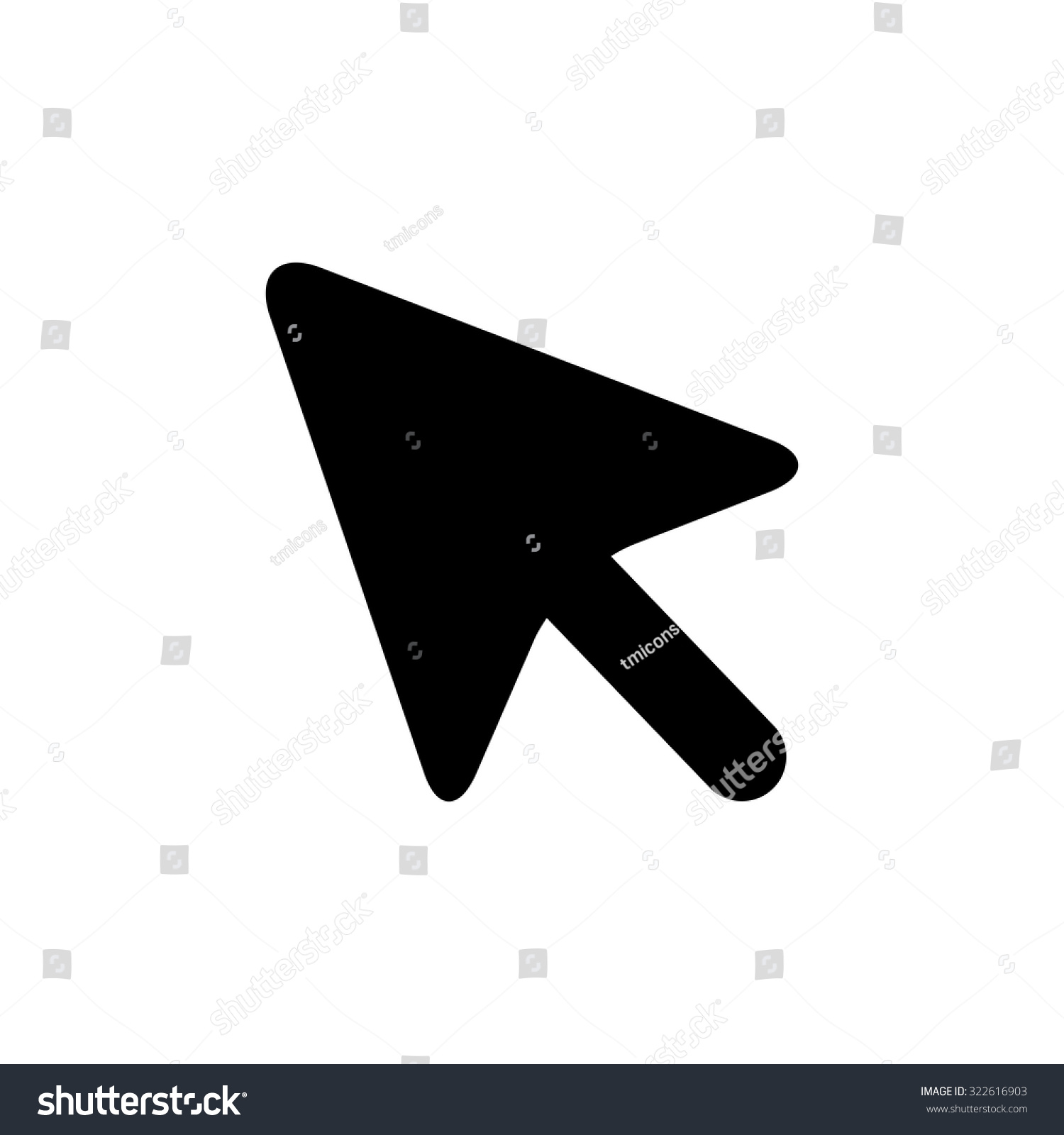 Mouse Cursor Icon Pointer Symbol Vector De Stock Libre De Regalías 322616903 Shutterstock