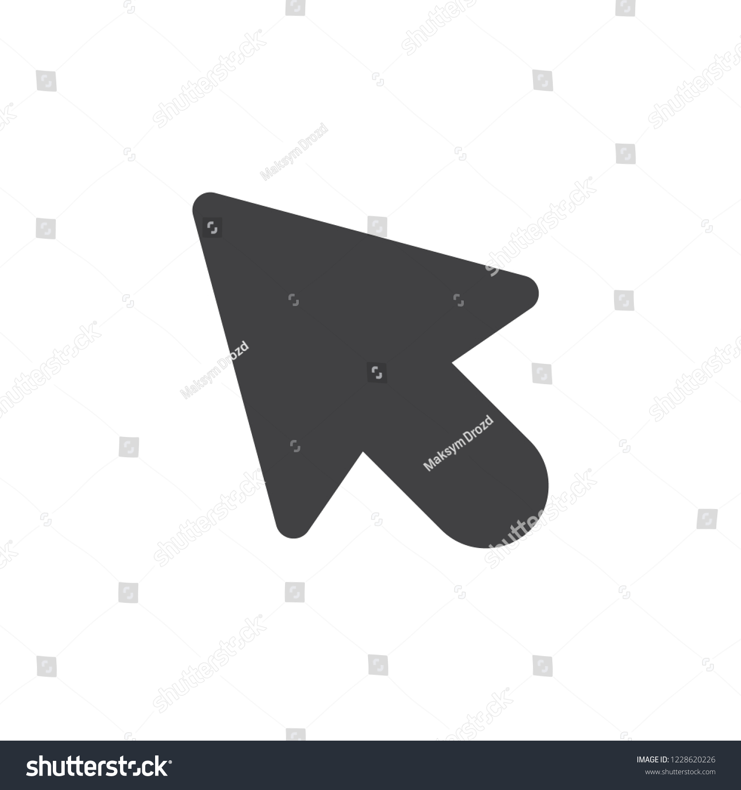 Mouse Cursor Symbol Vector Arrow Click: vector de stock (libre de ...