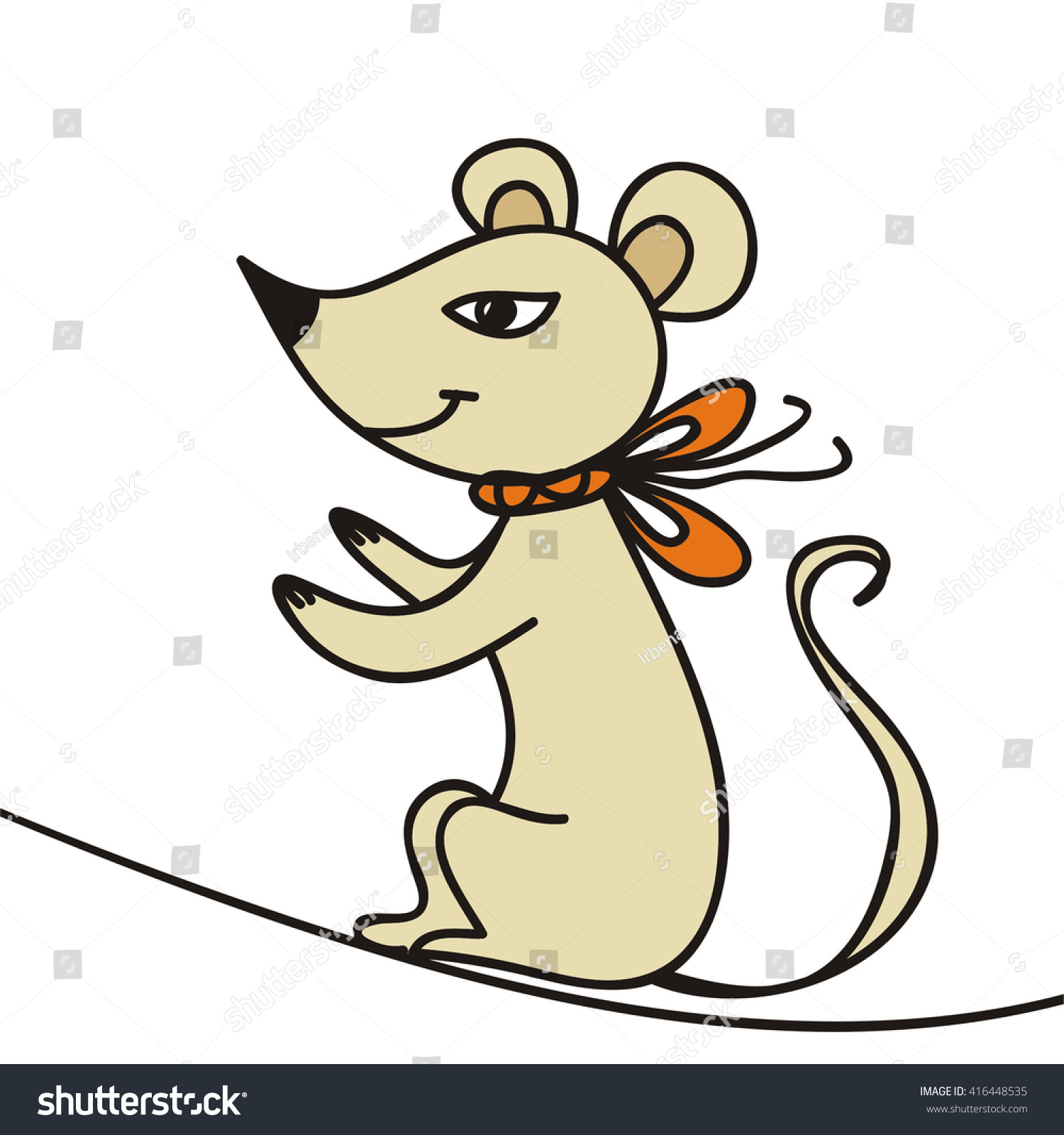 Mouse Cute Cartoon Vector Illustration: Vector có sẵn (miễn phí bản ...