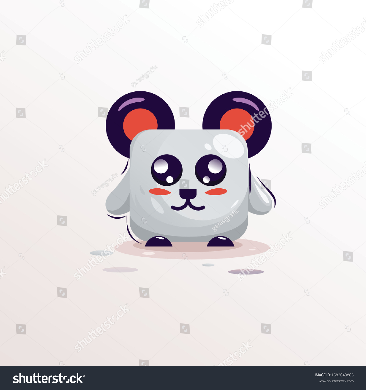 Mouse Cute Illustration Cartoon Vector Stock Vector (Royalty Free ...
