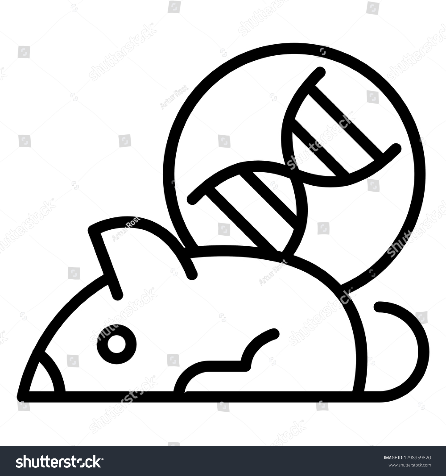 Mouse Experiment Dna Test Laboratory Stock Vector (Royalty Free) 1798959820