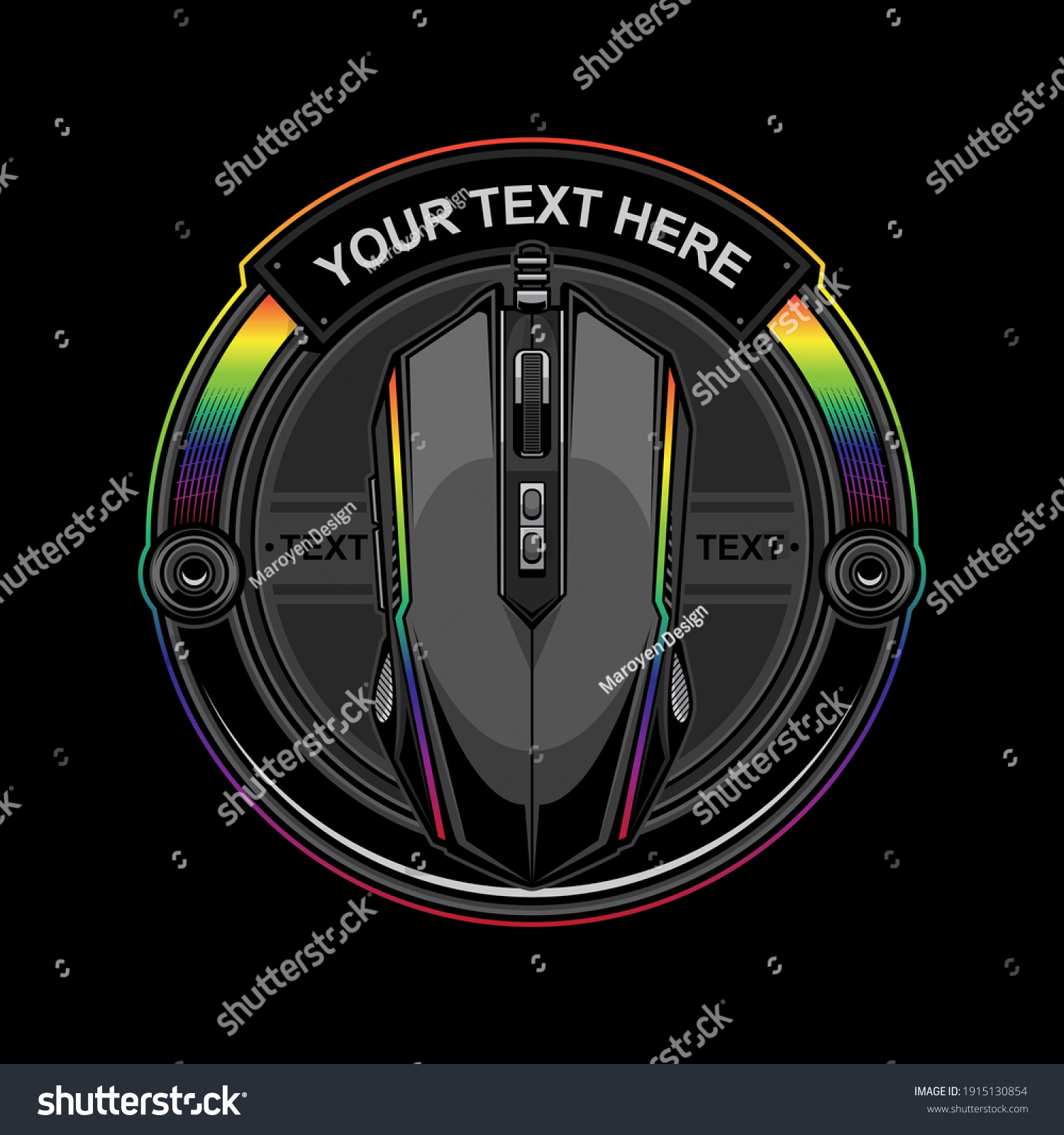 Mouse Gaming Logo Vector Eps 10 Stock Vector (Royalty Free) 1915130854 ...