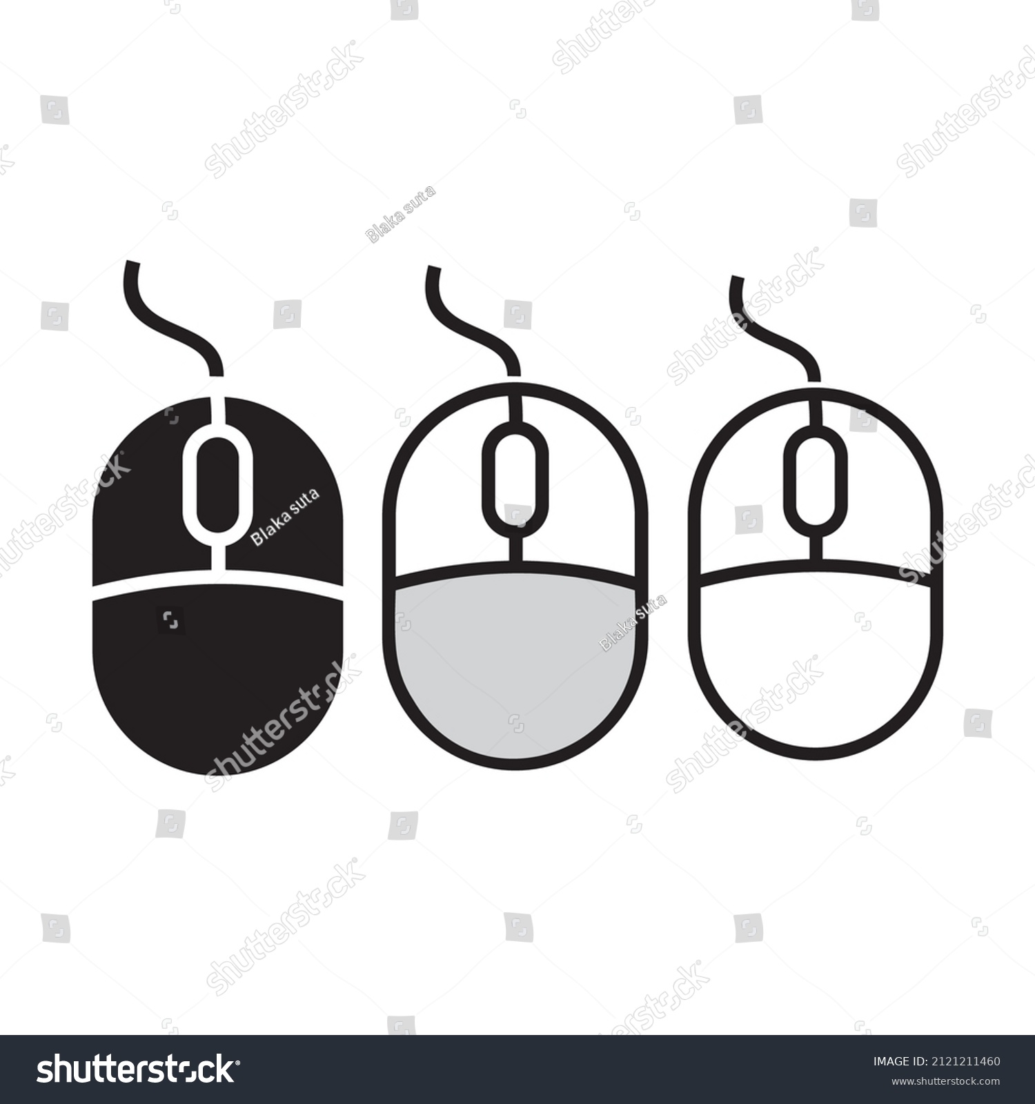 Mouse Icon Set Vector Illustration Sign Stock Vector (Royalty Free ...