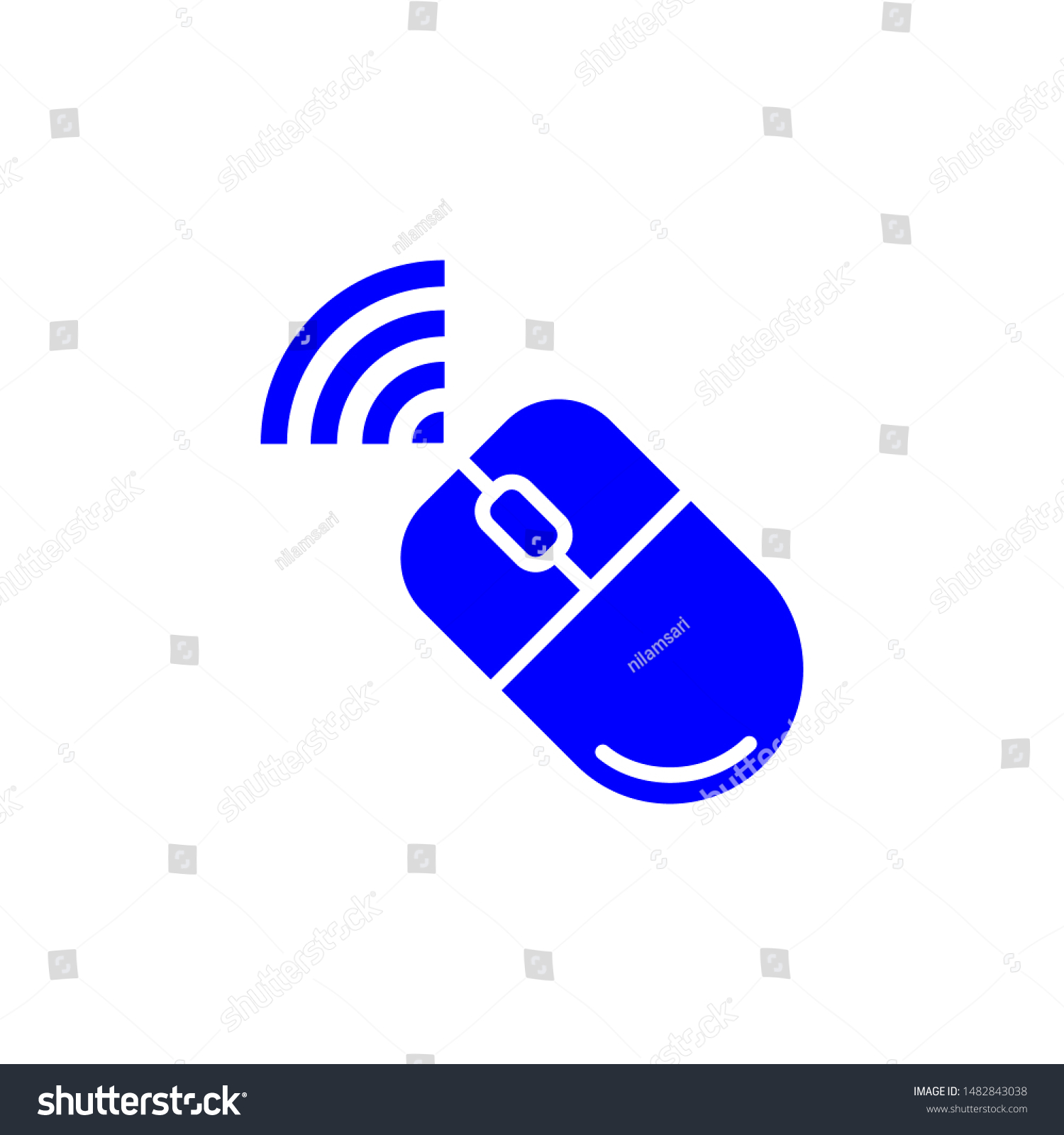 Mouse Icon Trendy Flat Design Stock Vector (Royalty Free) 1482843038 ...