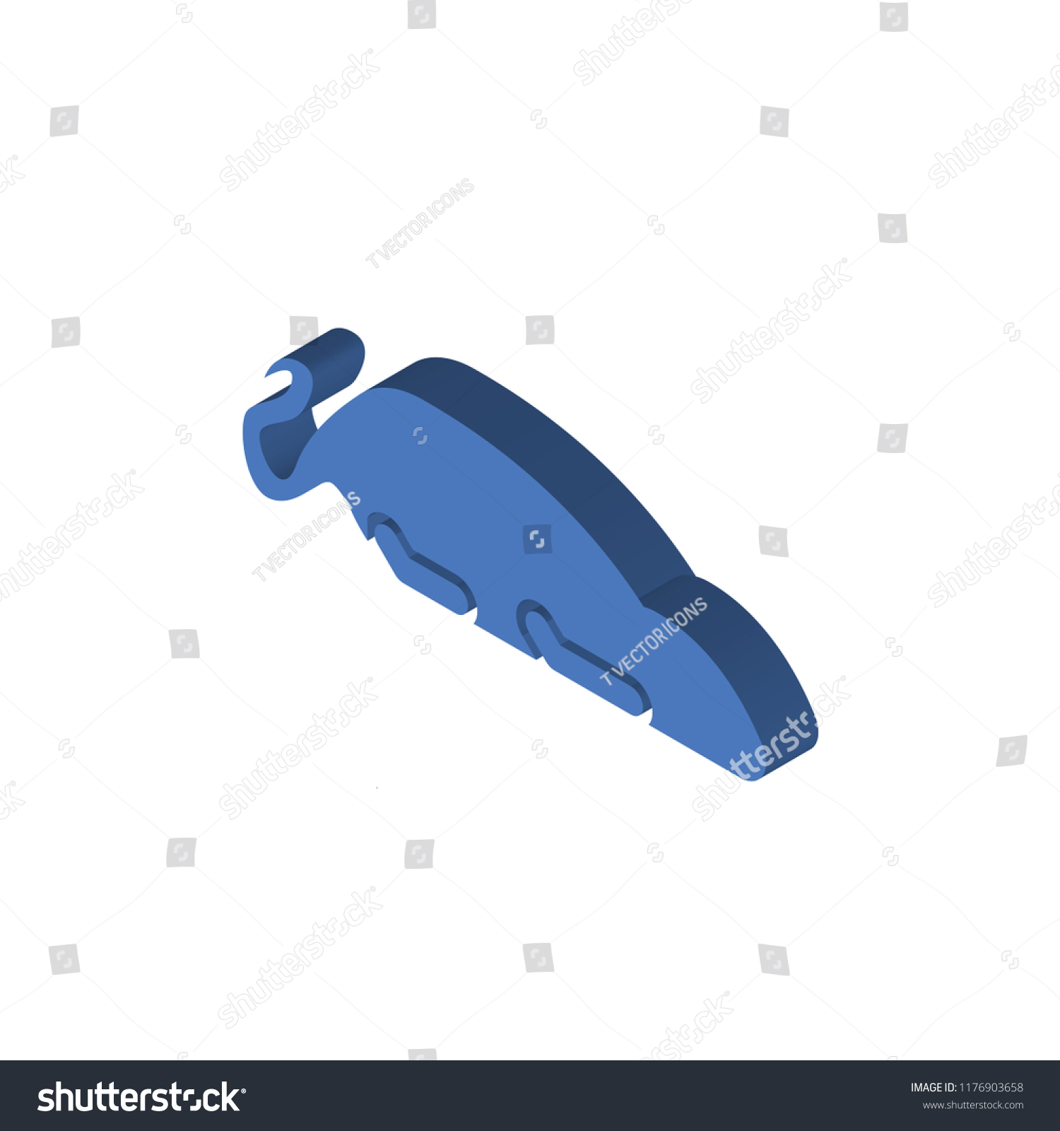 Mouse Isometric Left Top View 3d Stock Vector (Royalty Free) 1176903658 ...