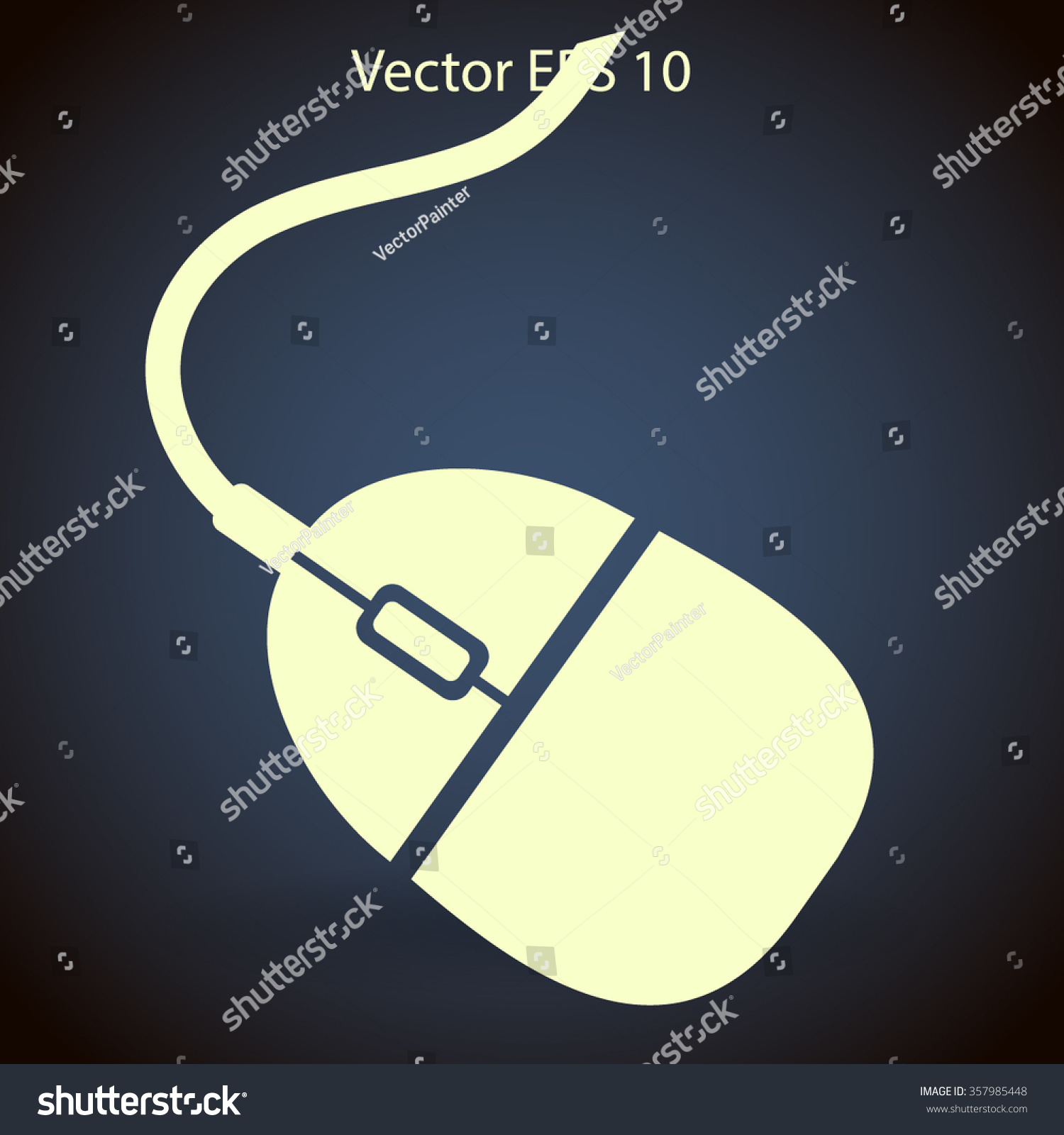 Mouse Wire Vector Illustration Stock Vector (Royalty Free) 357985448