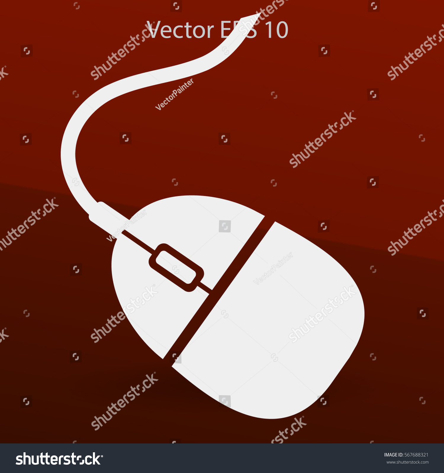 Mouse Wire Vector Illustration Stock Vector (Royalty Free) 567688321 ...