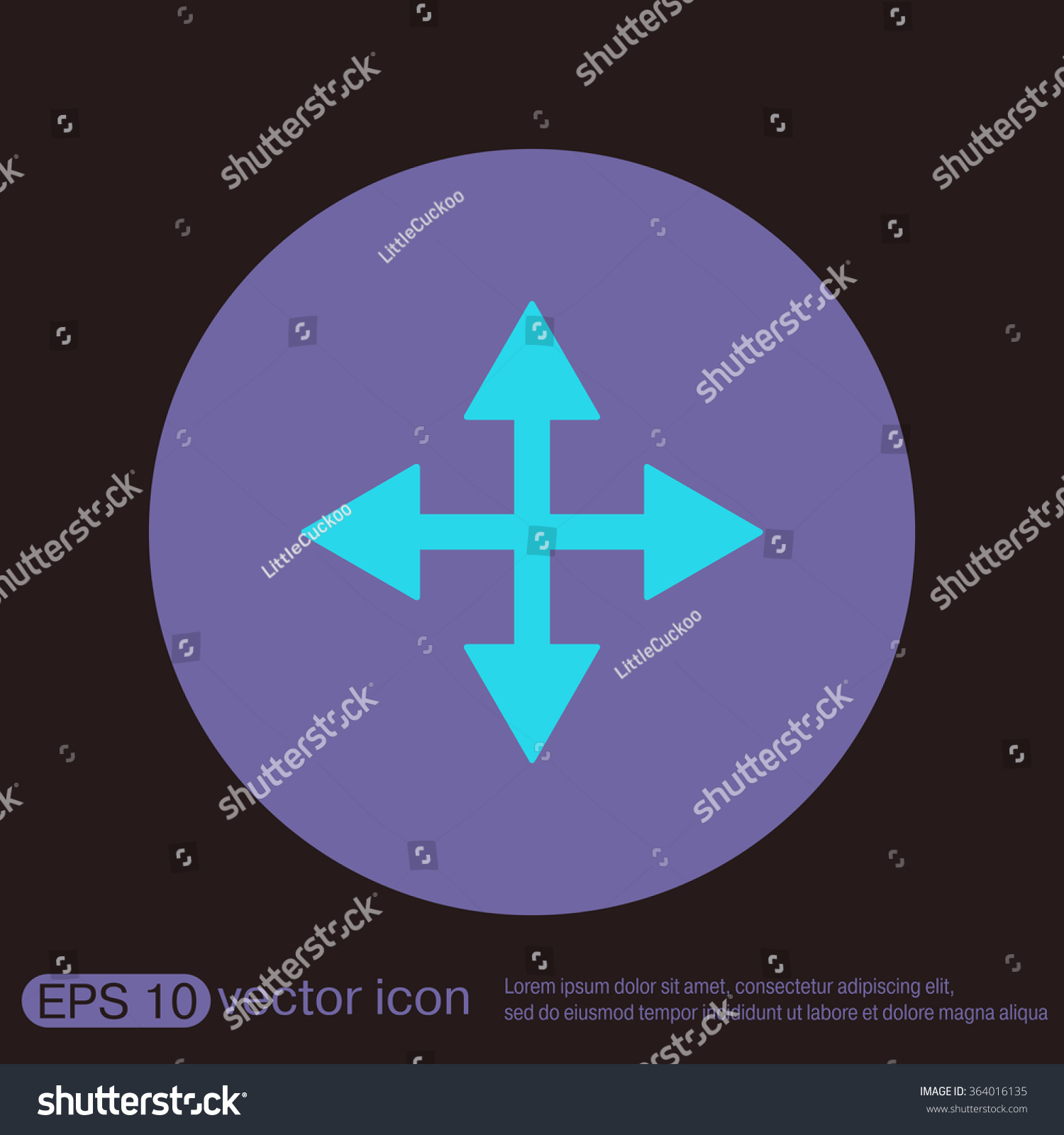 Move Arrows Sign Stock Vector (Royalty Free) 364016135 | Shutterstock