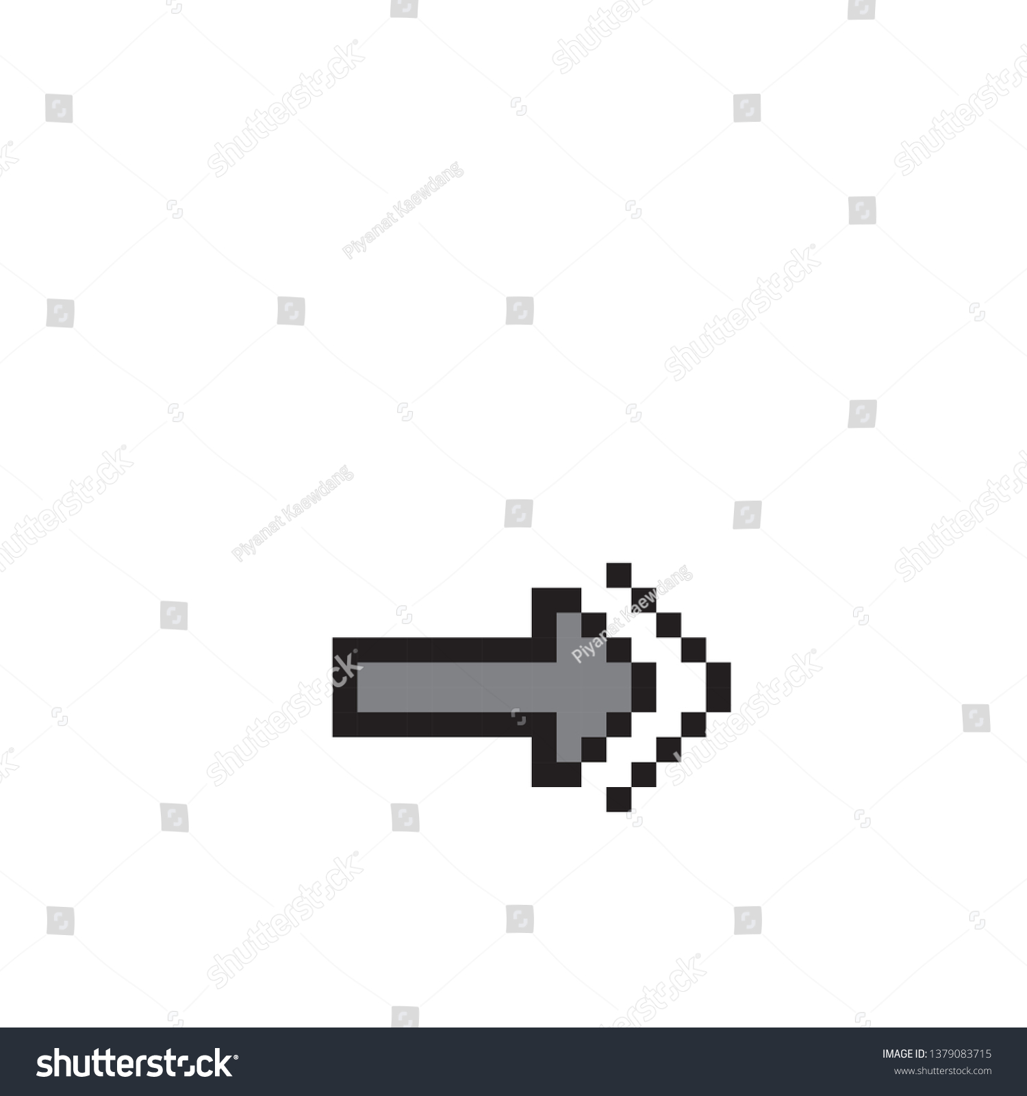 Move Right Pixel Art Stock Vector (Royalty Free) 1379083715 | Shutterstock