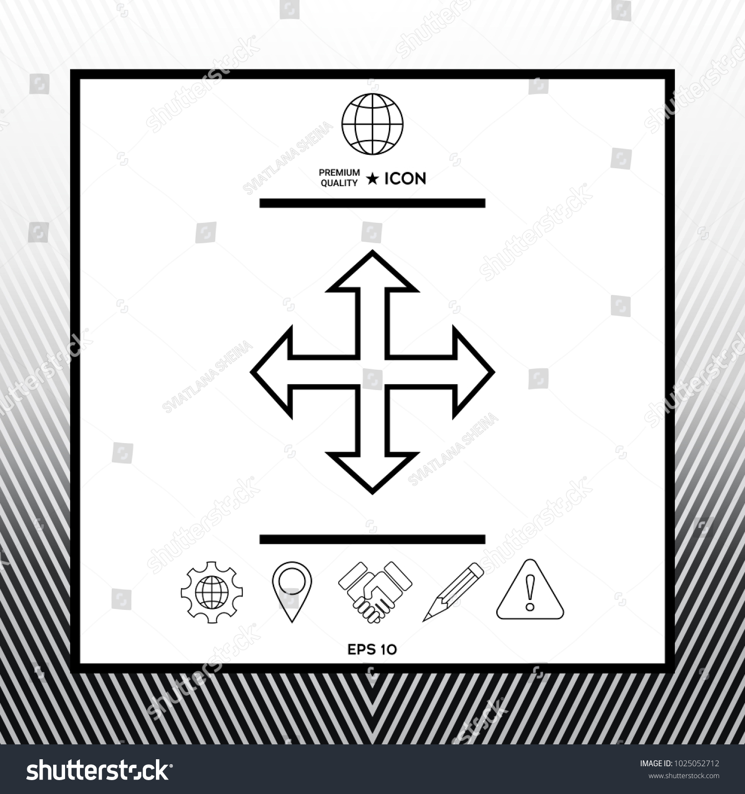 Move Symbol Icon Stock Vector (Royalty Free) 1025052712 | Shutterstock
