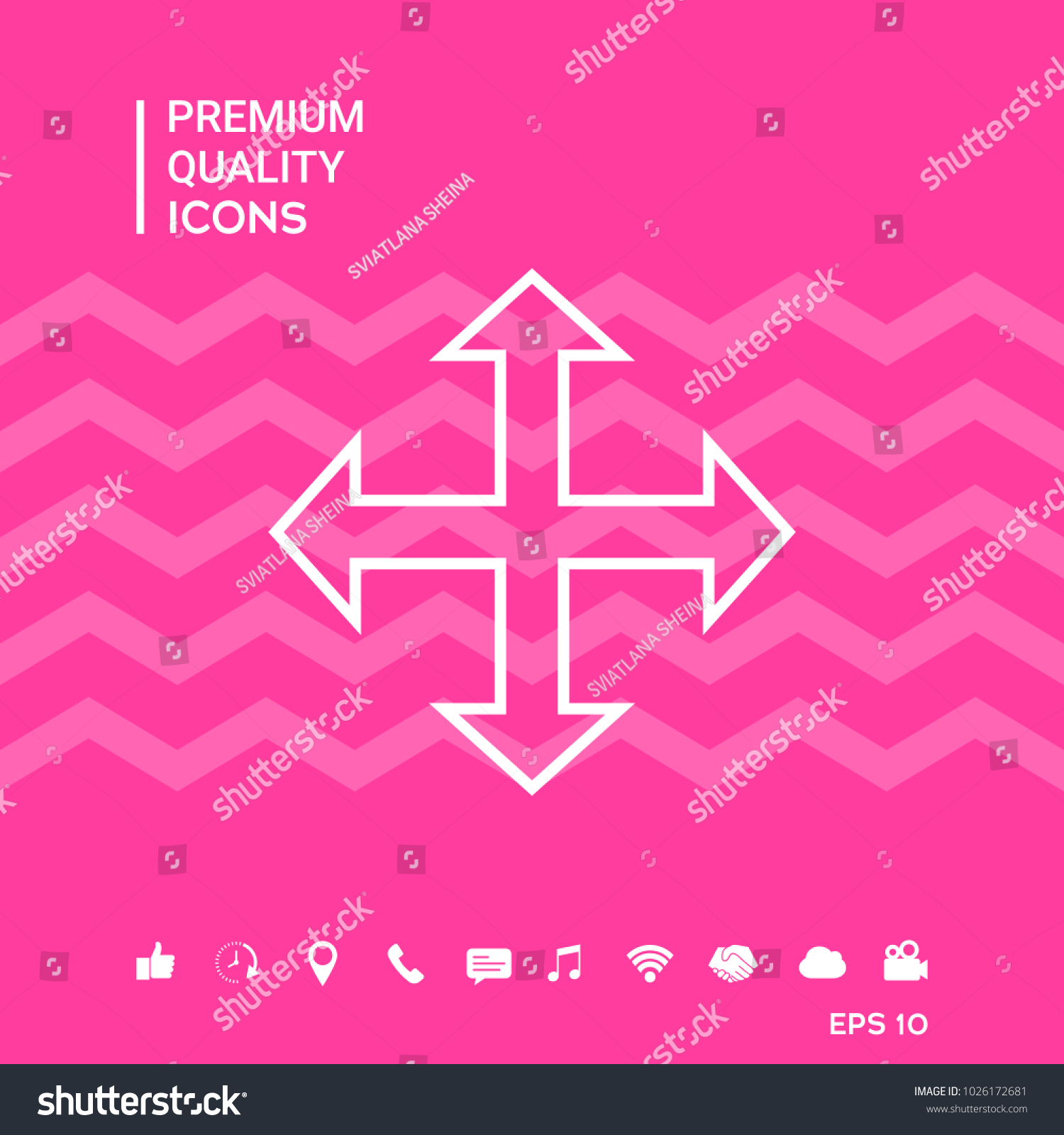 Move Symbol Icon Stock Vector (Royalty Free) 1026172681 | Shutterstock