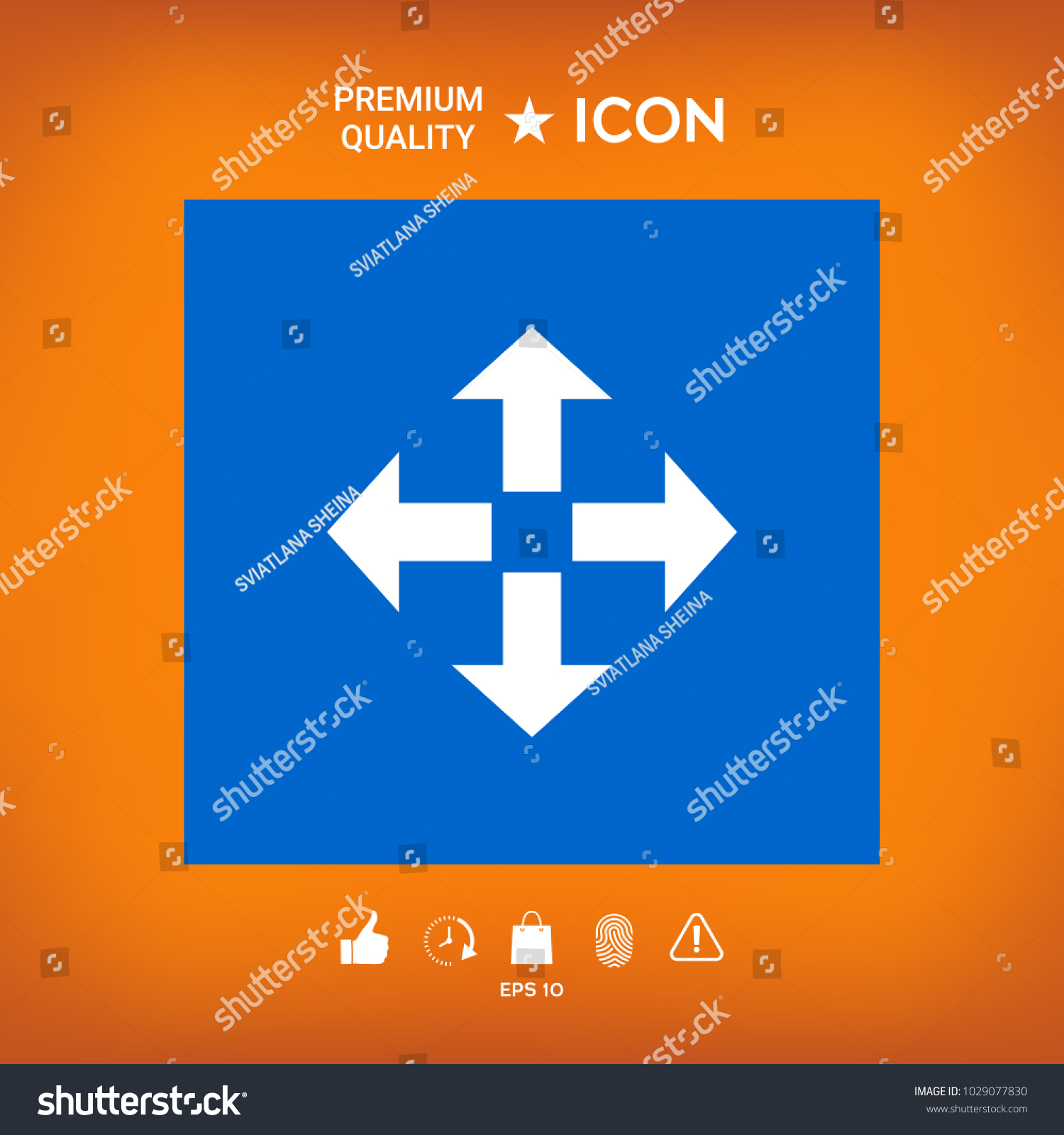 Move Symbol Icon Stock Vector (Royalty Free) 1029077830 | Shutterstock