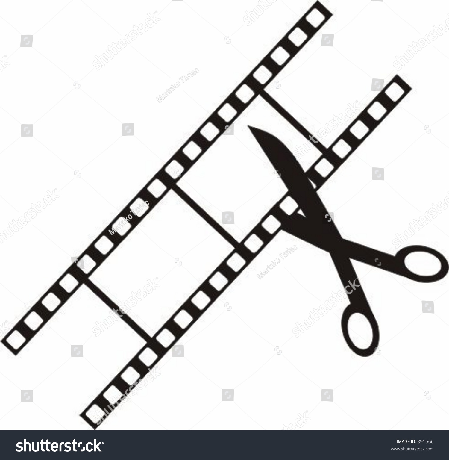 Movie Cut Stock Vector Illustration 891566 : Shutterstock