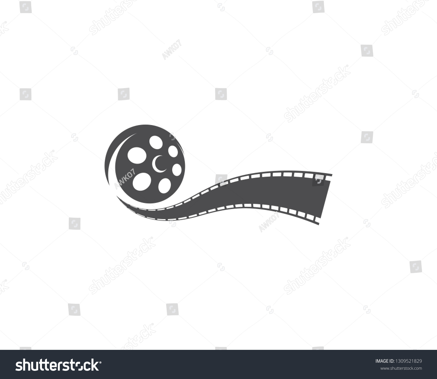 Vektor Stok Movie Logo Vector Template (Tanpa Royalti) 1309521829 ...