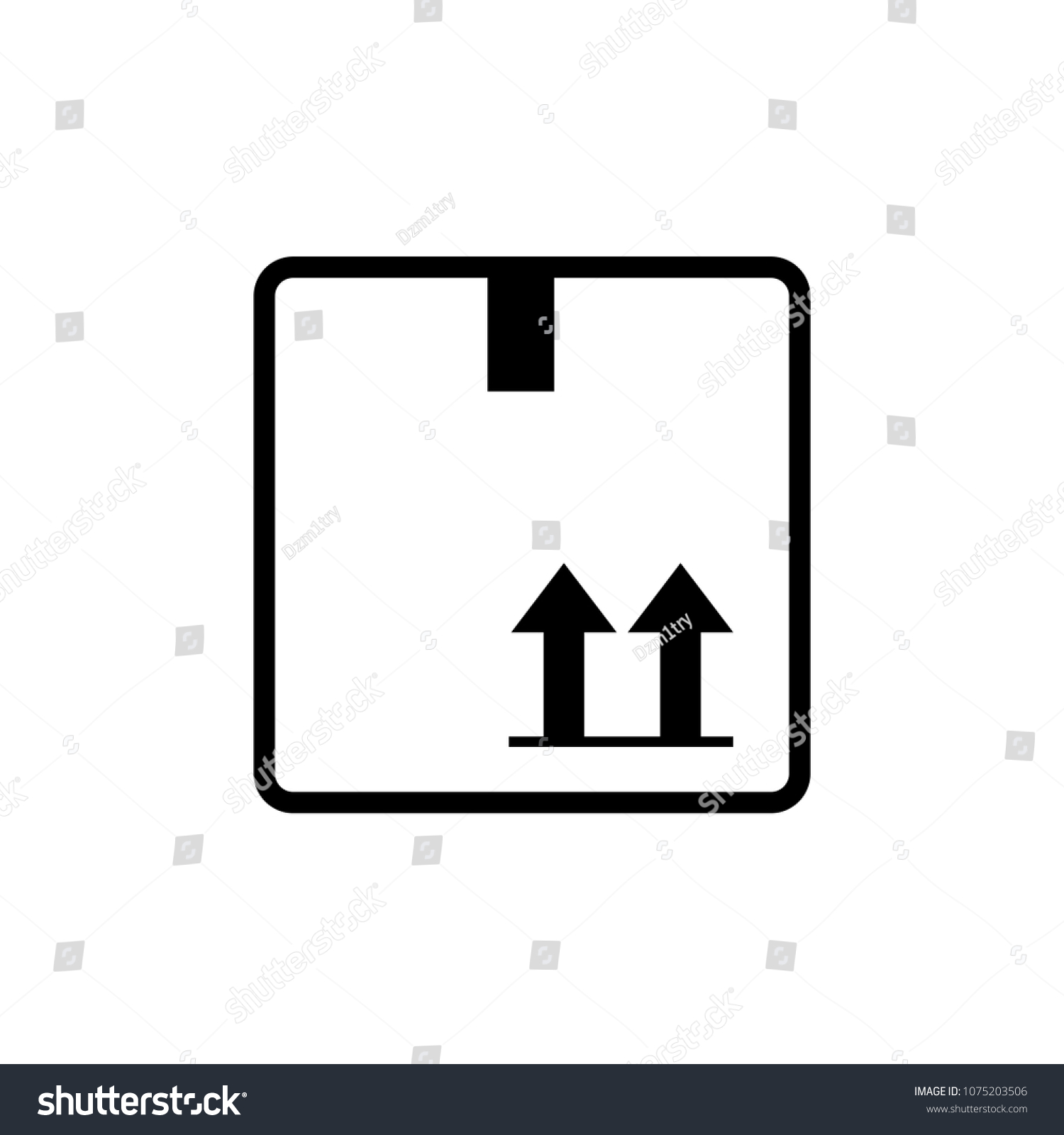 Moving Box Icon Vector Image Isolated Stock Vector (Royalty Free ...