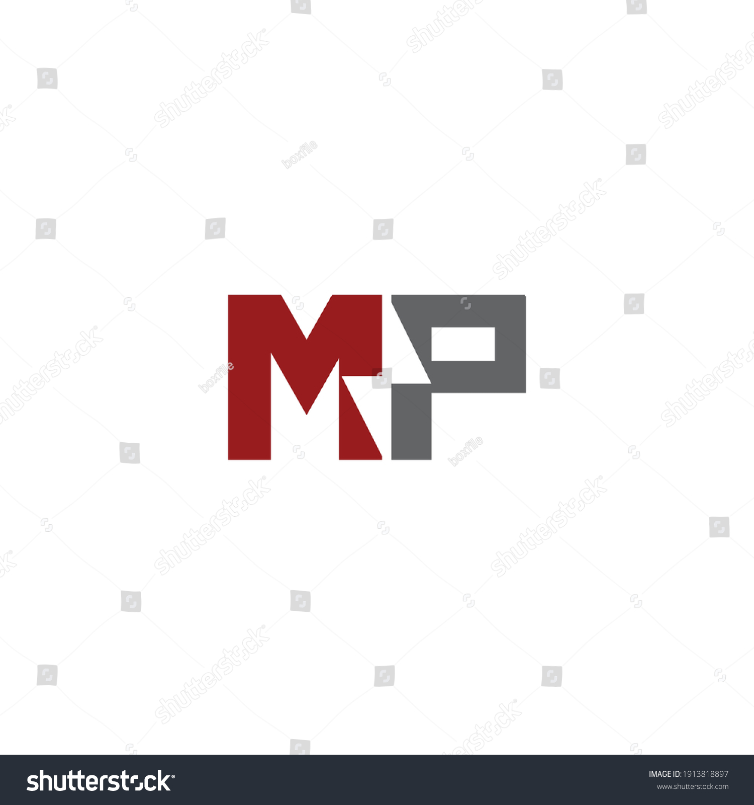 Mp Electric Logo Design Vector Icon Stock Vector (Royalty Free ...