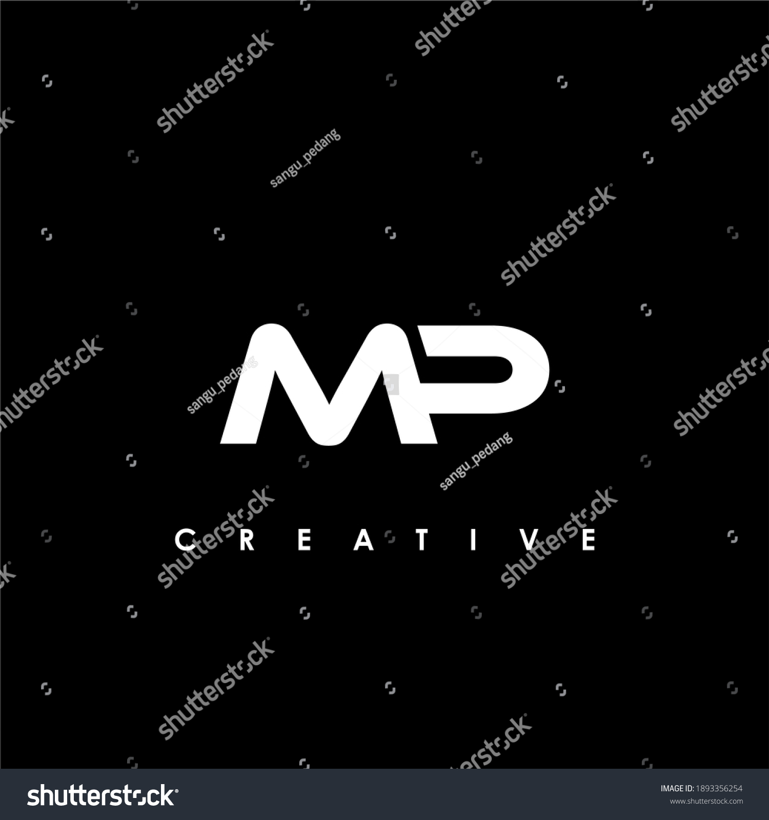 Mp Letter Initial Logo Design Template Stock Vector (Royalty Free ...