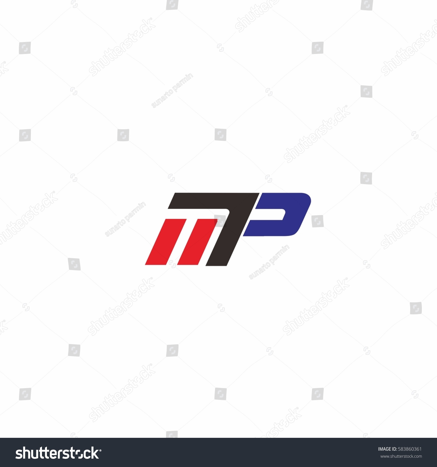 Mp Letter Logo Vector Stock Vector (Royalty Free) 583860361 | Shutterstock