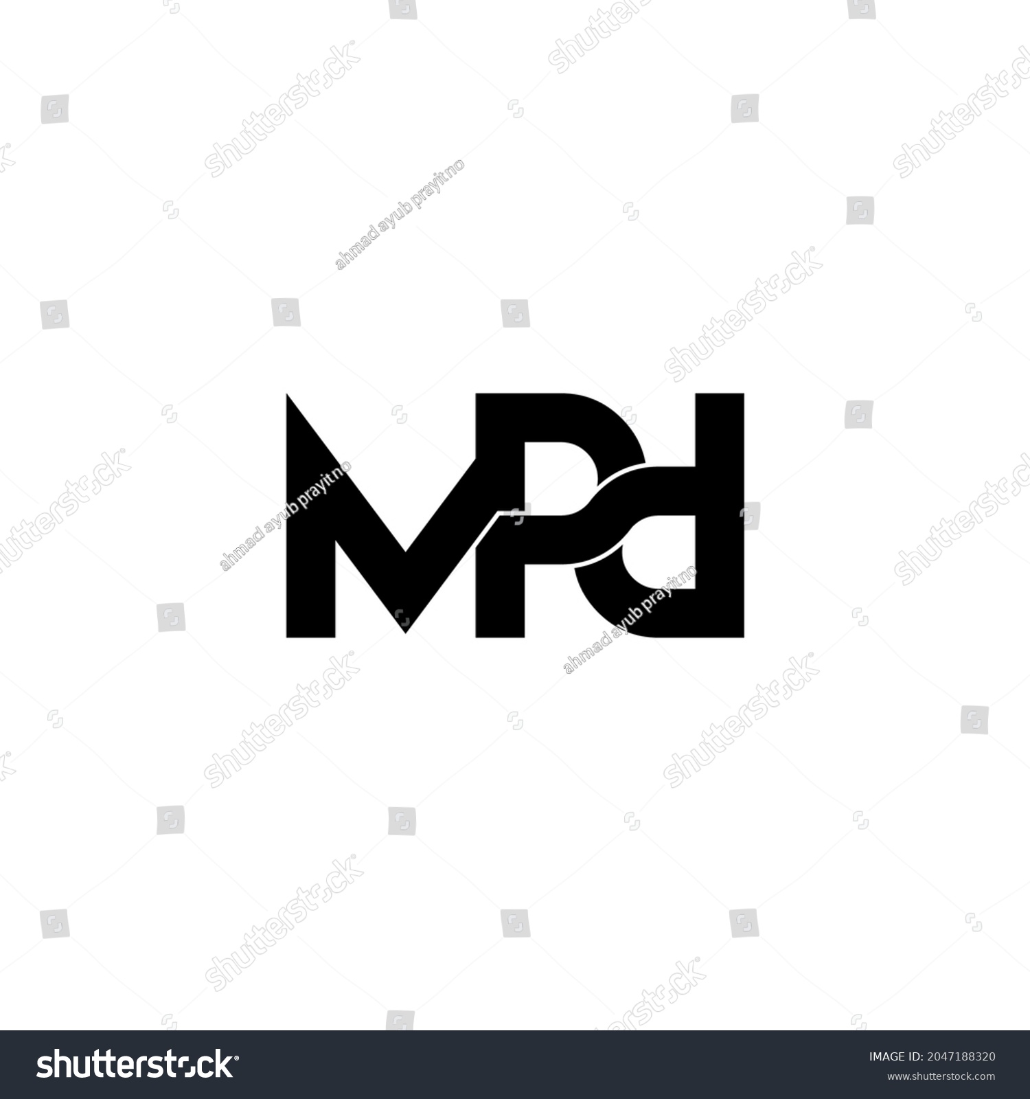 Mpd Initial Letter Monogram Logo Design Stock Vector (Royalty Free ...