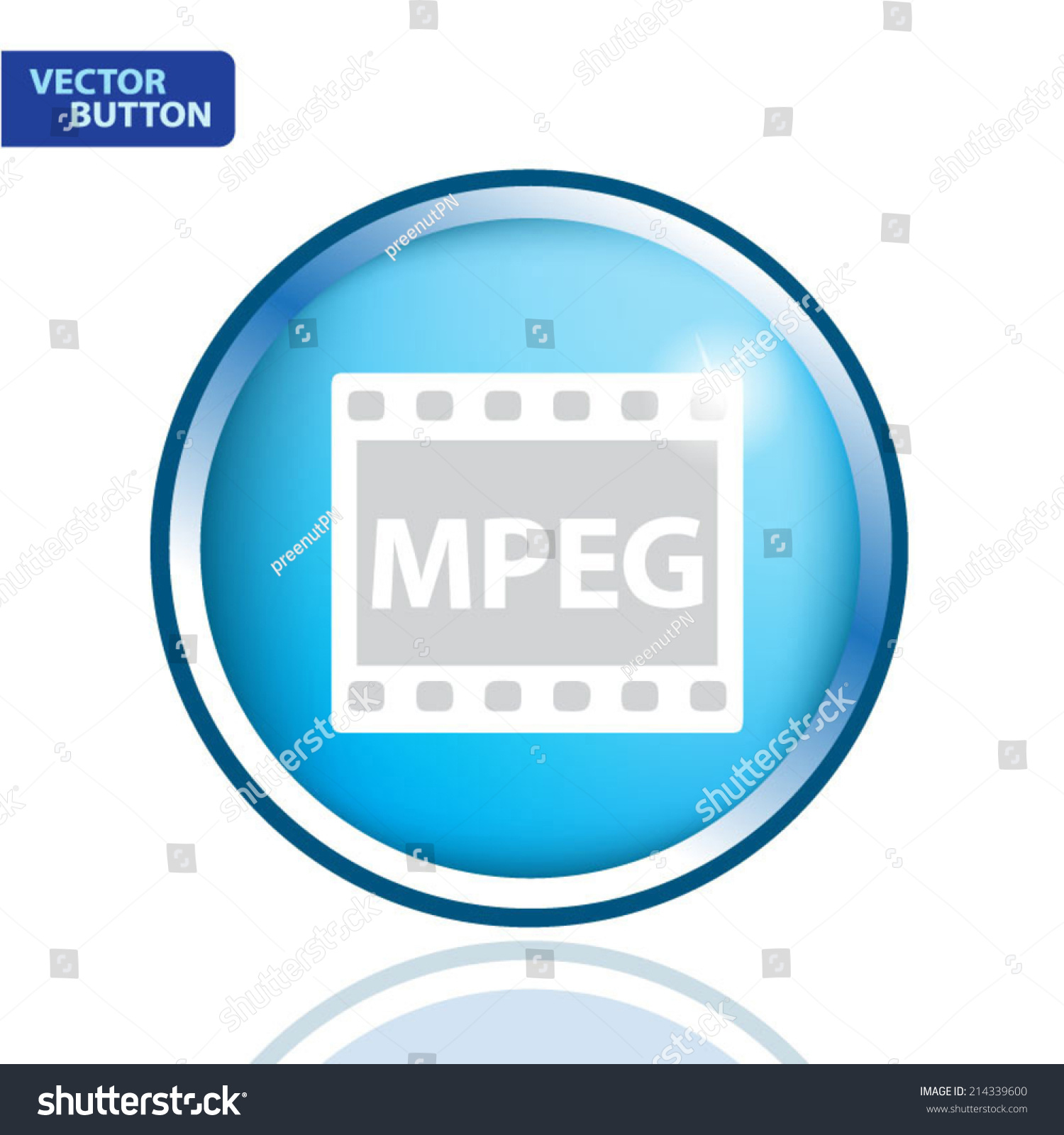 Mpeg Video Icon Vector Illustration Stock Vector (Royalty Free ...