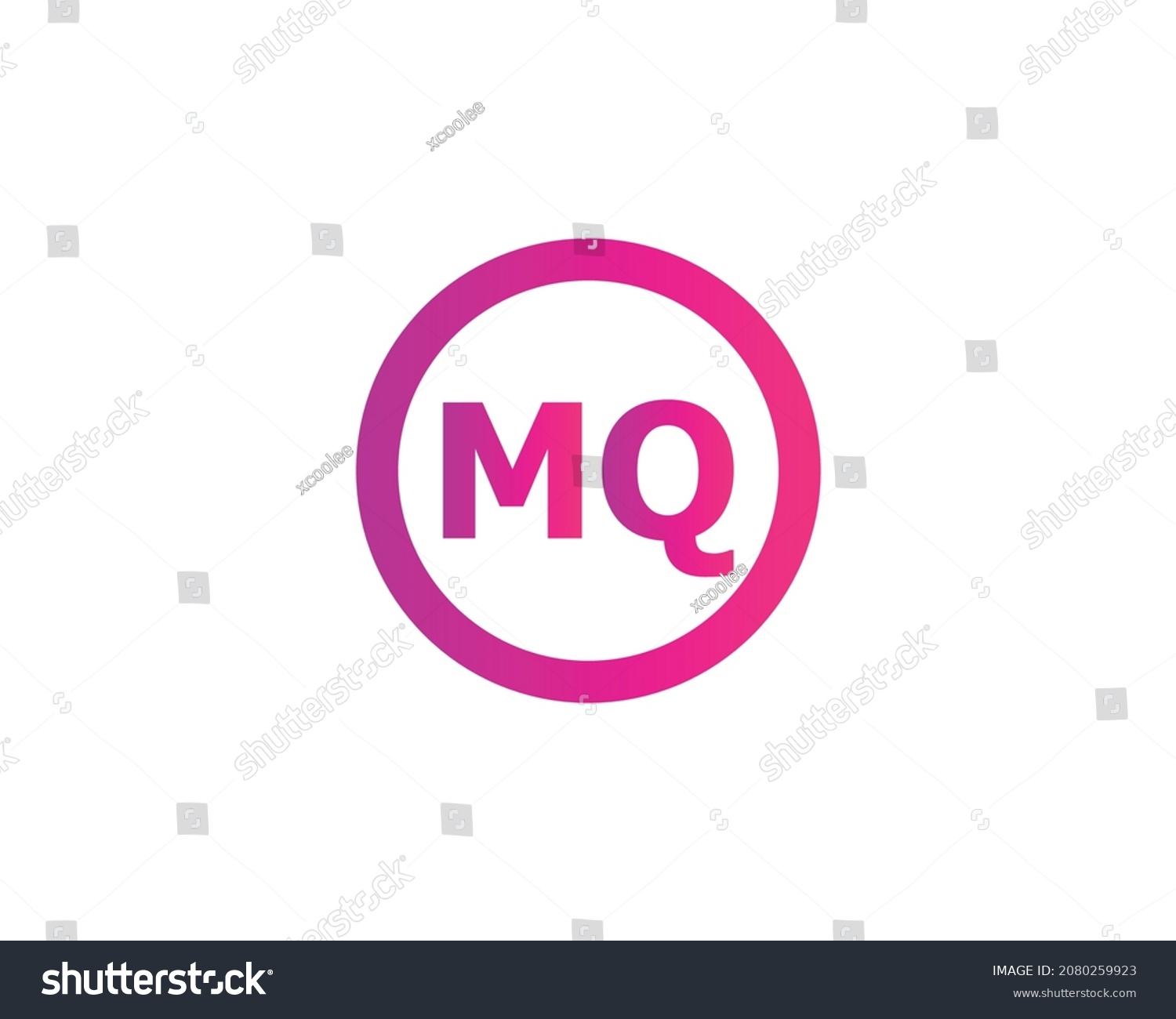 Mq Logo Design Vector Template Stock Vector (Royalty Free) 2080259923 ...