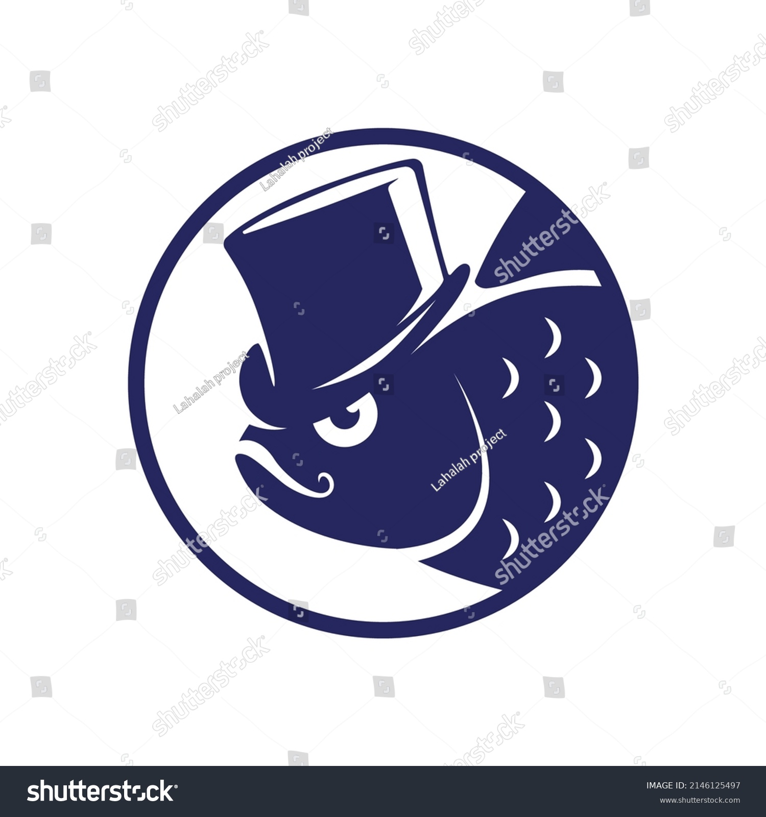 Mr Fish Logo Simple Modern Eps Stock Vector (Royalty Free) 2146125497 ...