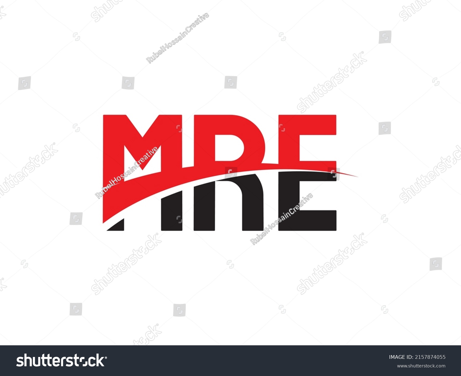 Mre Letter Initial Logo Design Vector Stock Vector (Royalty Free ...