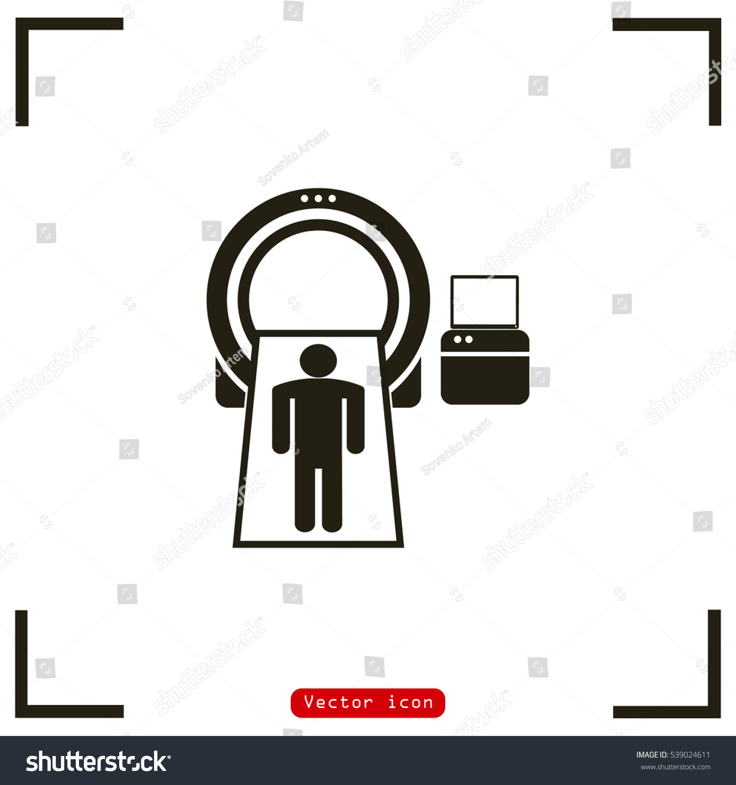 Mri Scanner Ct Scanner Stock Vector (Royalty Free) 539024611 | Shutterstock