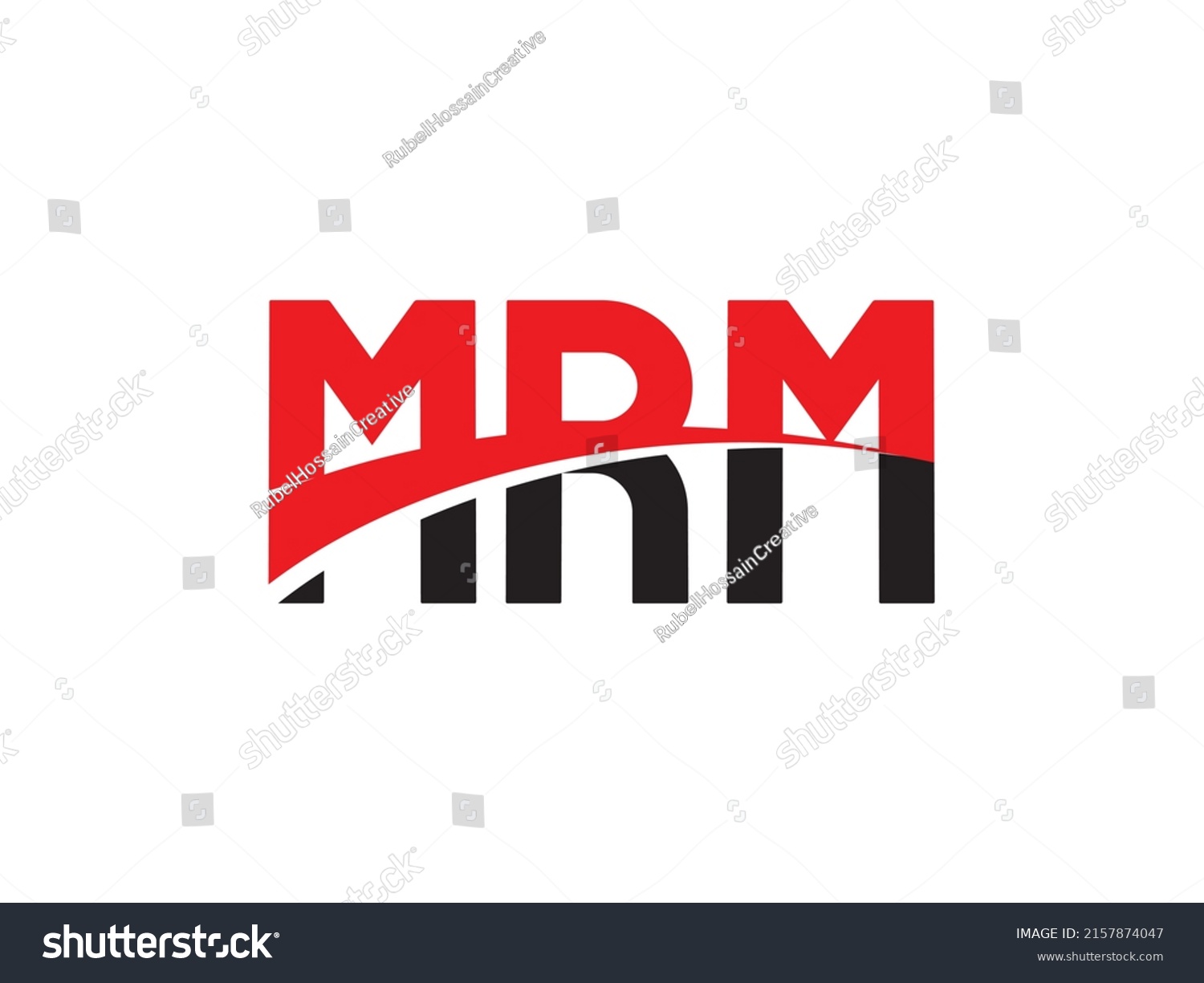 Mrm Letter Initial Logo Design Vector Stock Vector (Royalty Free ...