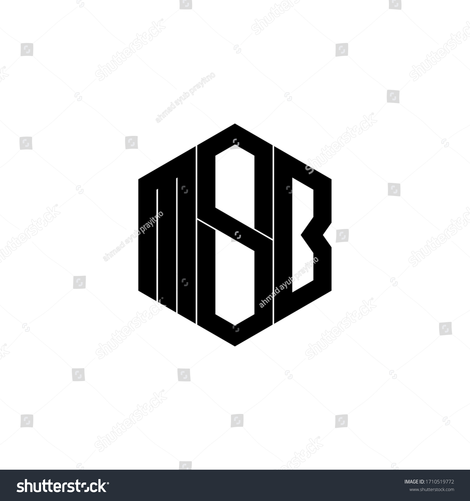 Msb Letter Original Monogram Logo Design Stock Vector (Royalty Free ...