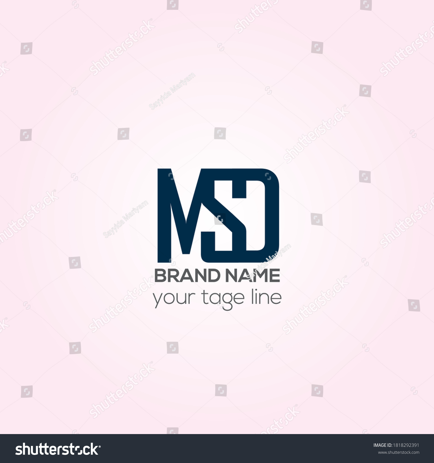 Msd Vector Logo Design Mso Creative Stock Vector (Royalty Free ...