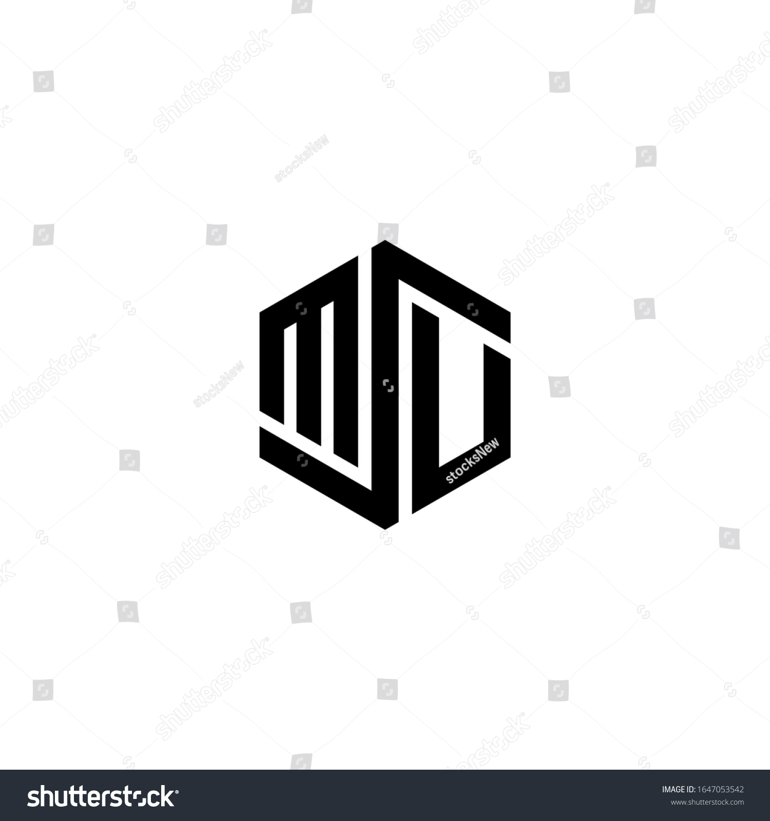 Msu Letter Logo Design Polygon Monogram Stock Vector (Royalty Free ...