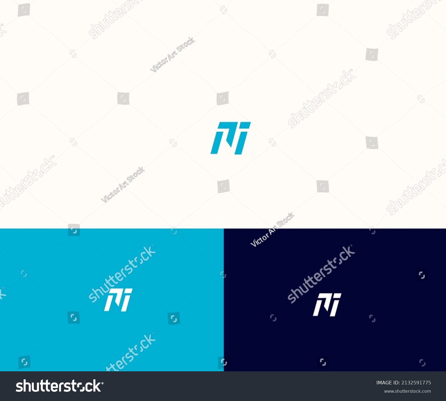 Mt Letter Logo Design Vector Template Stock Vector (Royalty Free ...