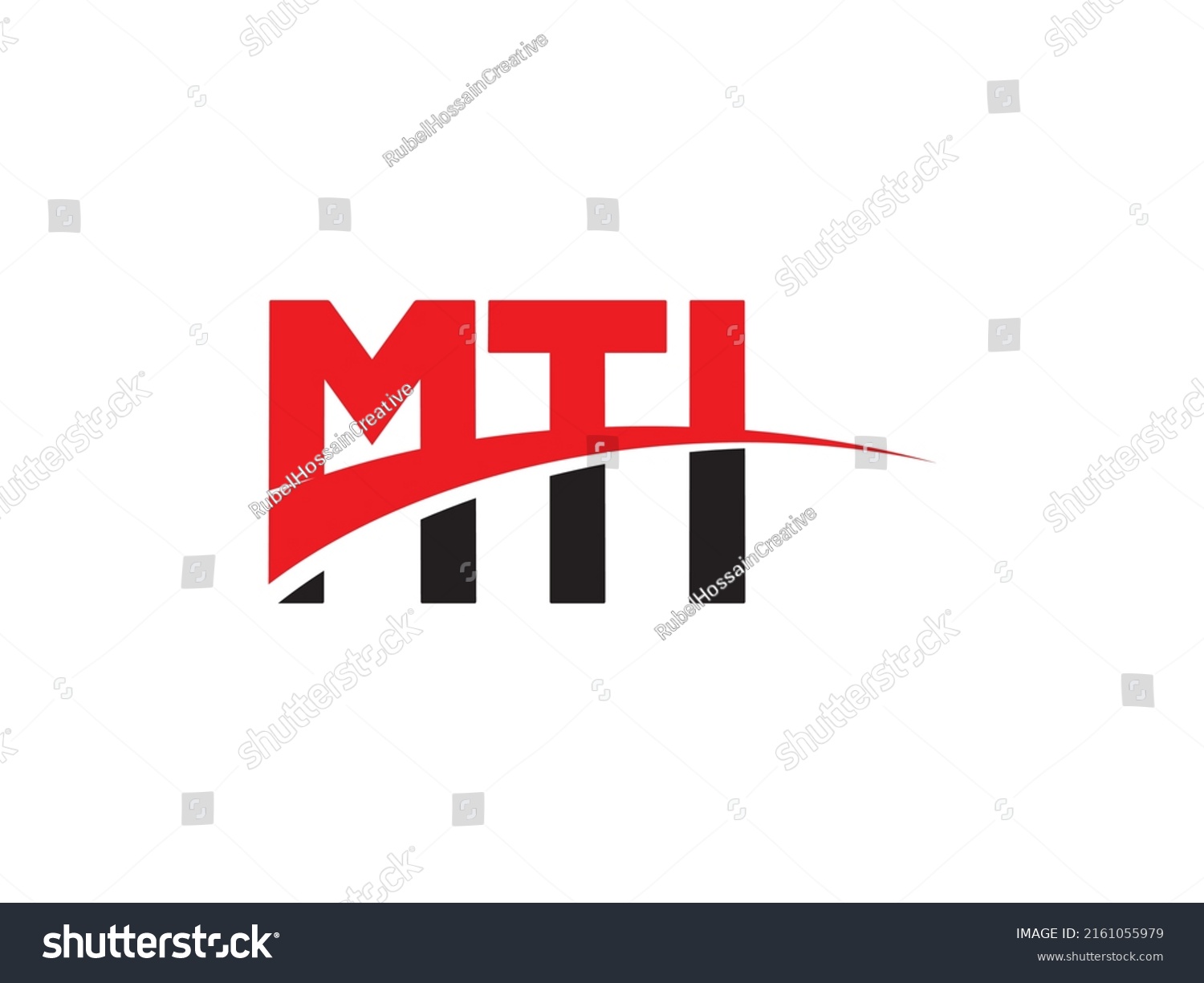 Mti Letter Initial Logo Design Vector Stock Vector (Royalty Free ...